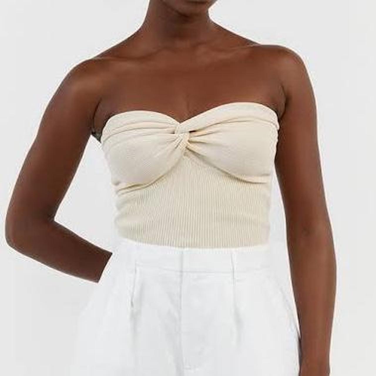 Dissh Anika Twist Top On Cream Size 12 Brand New Depop