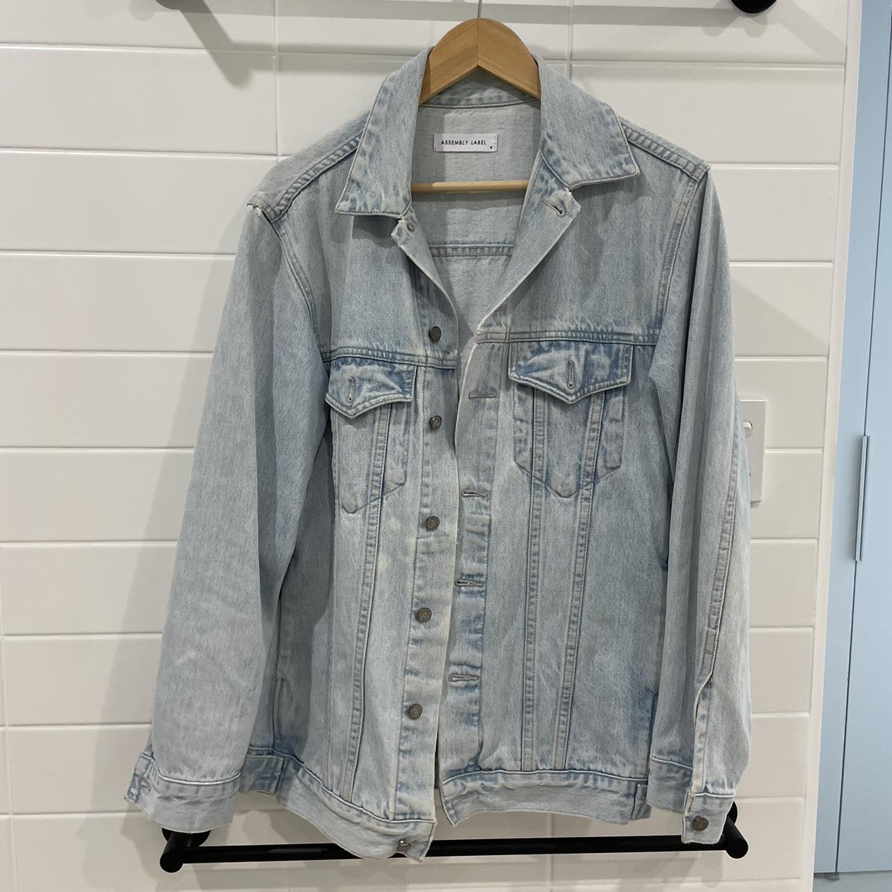 Assembly label jacket Denim Oversized fit size... - Depop