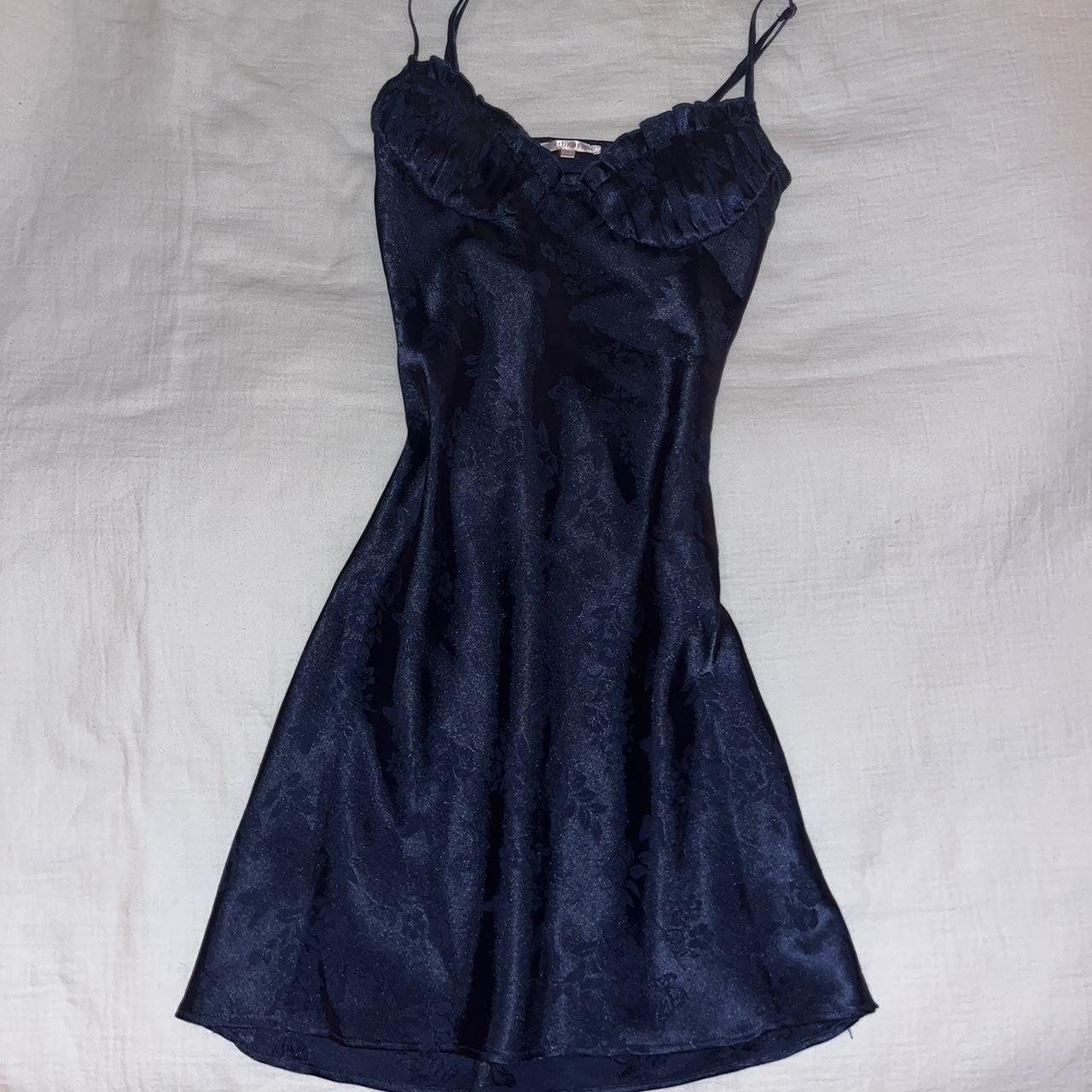 PACSUN navy floral dress... - Depop