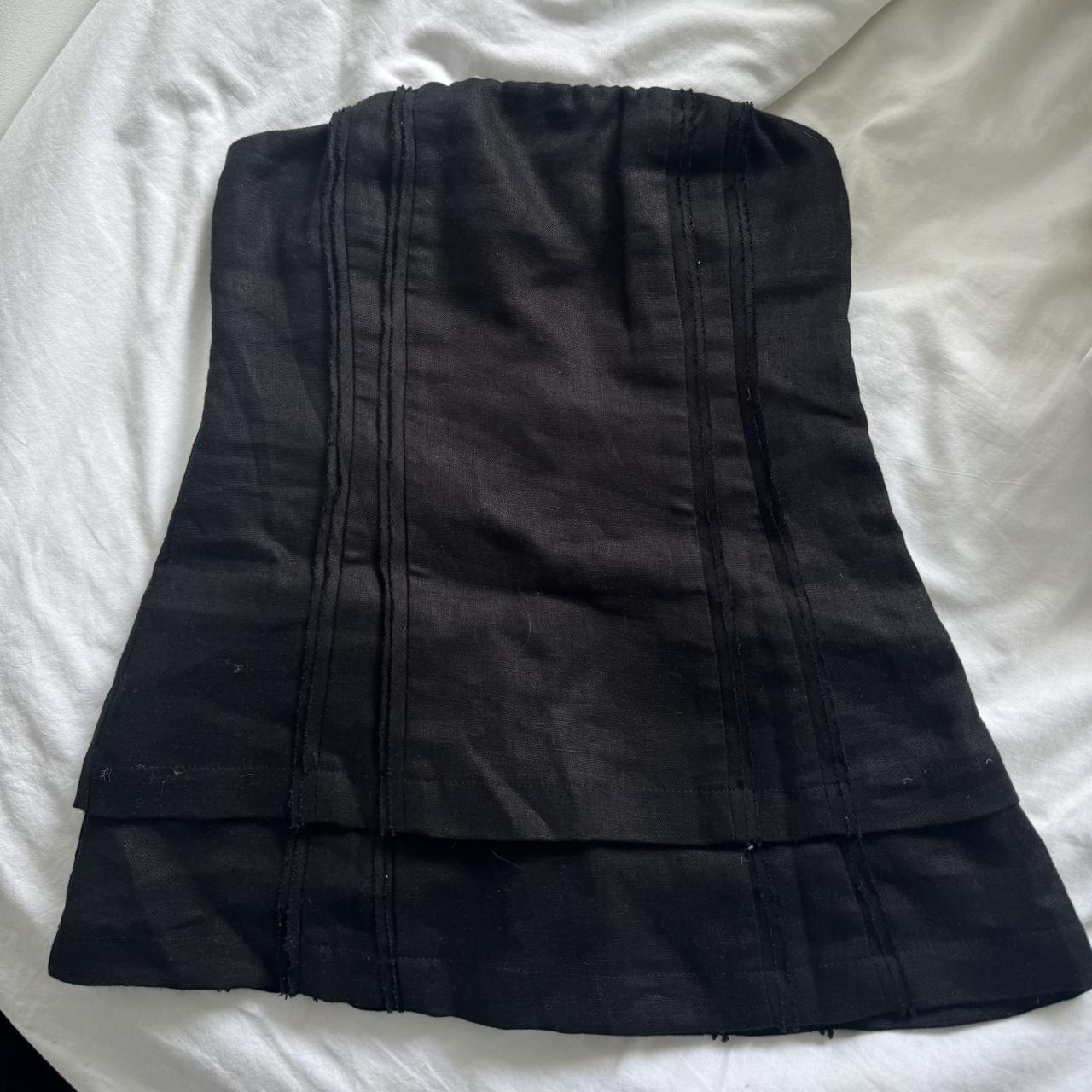 brand new dissh top super cute longline linen... - Depop