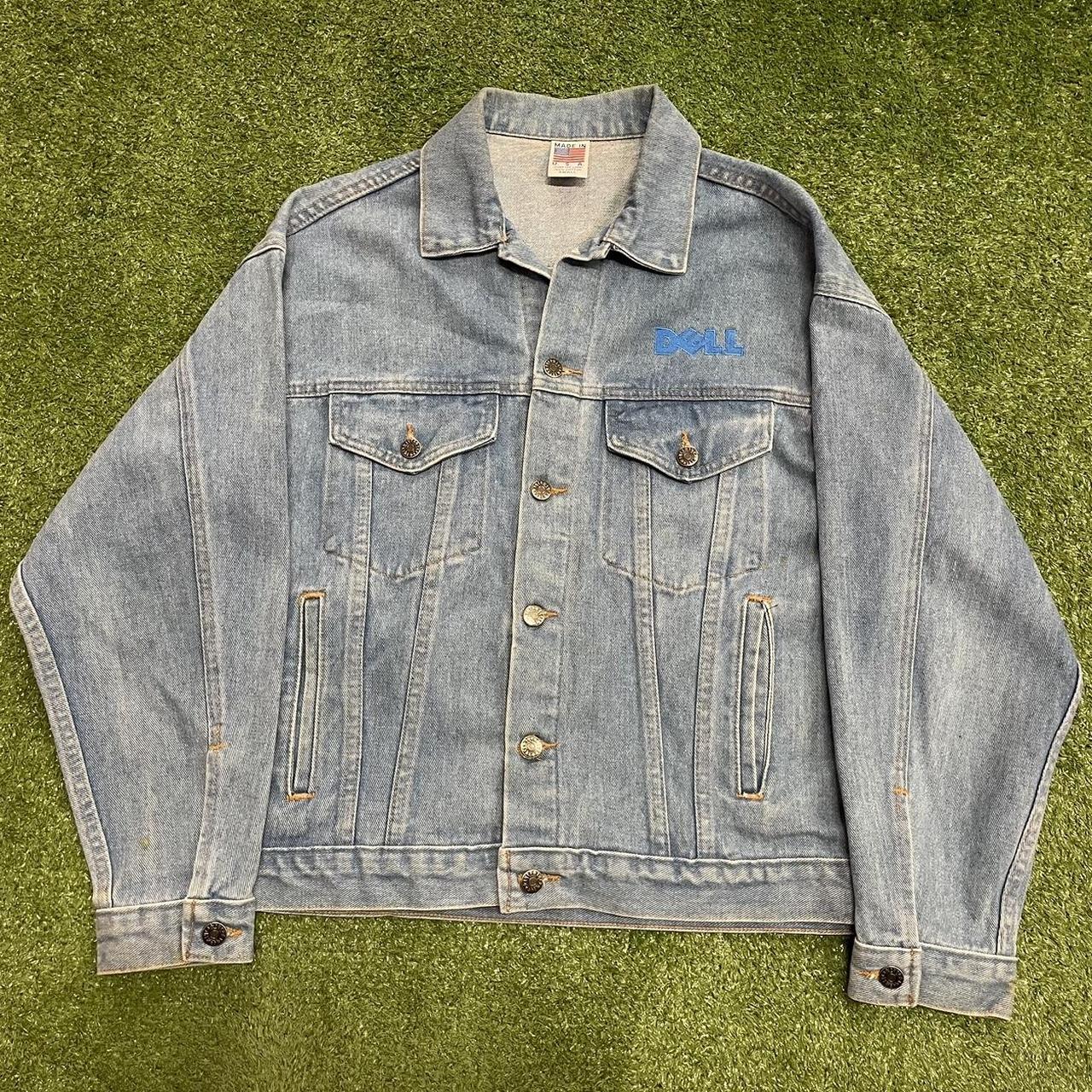 Vintage 90s Made in USA Dell Embroidered Graphic... | Depop