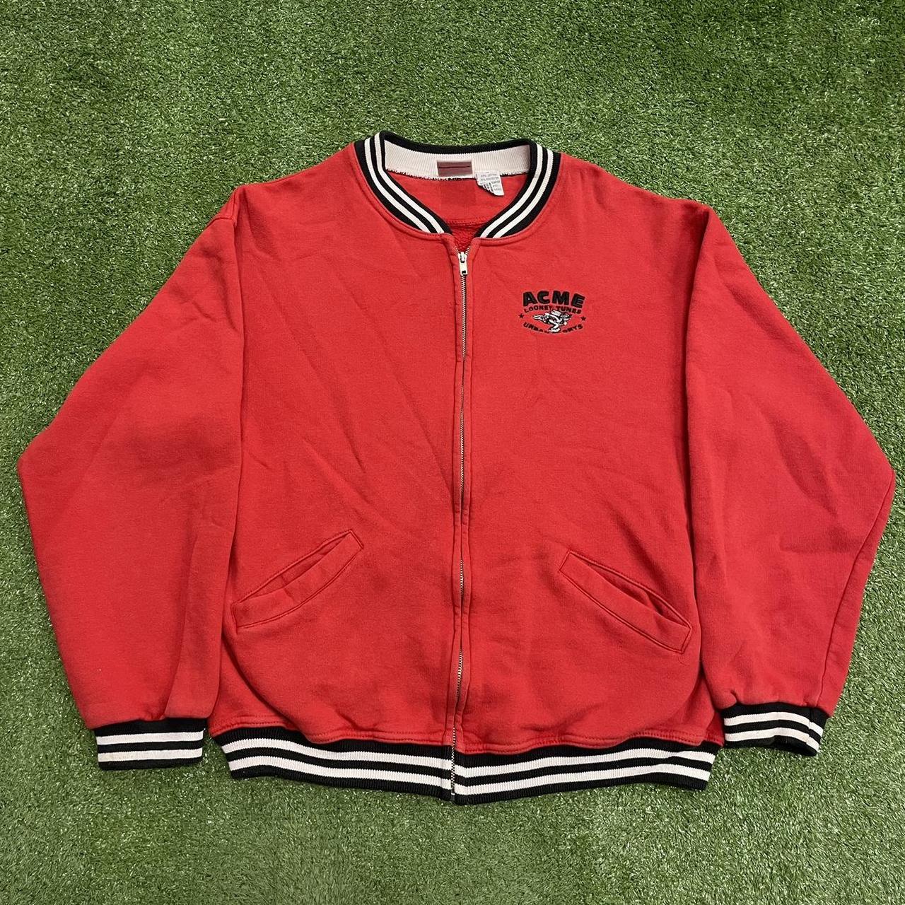 Acme Clothing Men's Red and White Jacket | Depop