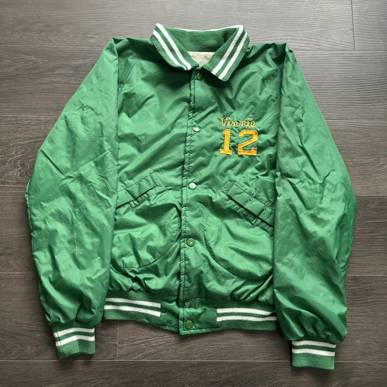 Vintage 80s Nylon Chainstitch Jacket... - Depop