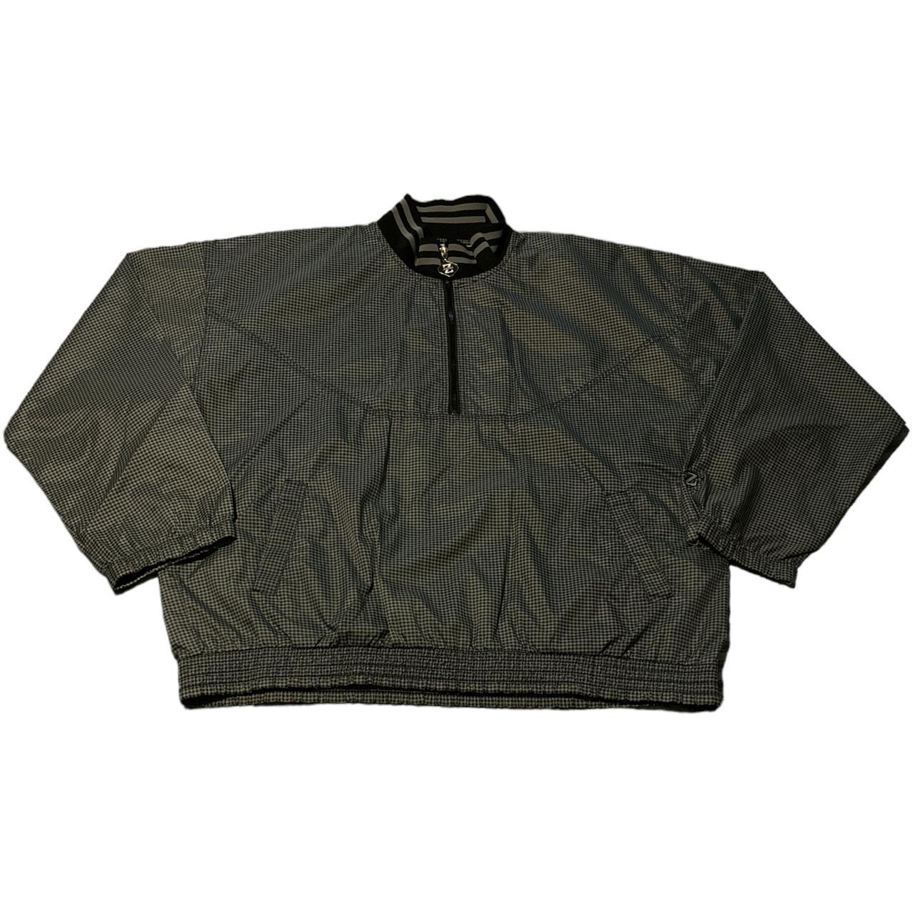 Vintage Jerzees Windbreaker Tagged Large Gray... - Depop