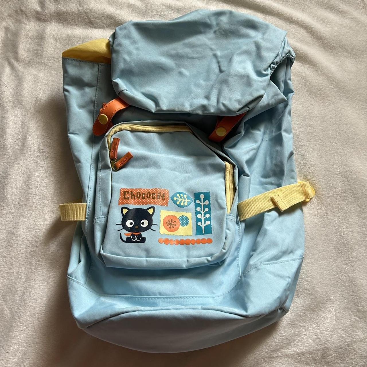 Y2K Sanrio Chococat baby blue backpack super duper... - Depop