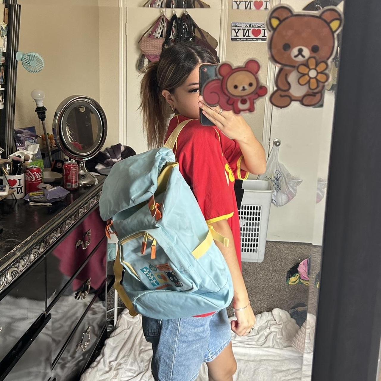 Y2K Sanrio Chococat baby blue backpack super duper... - Depop