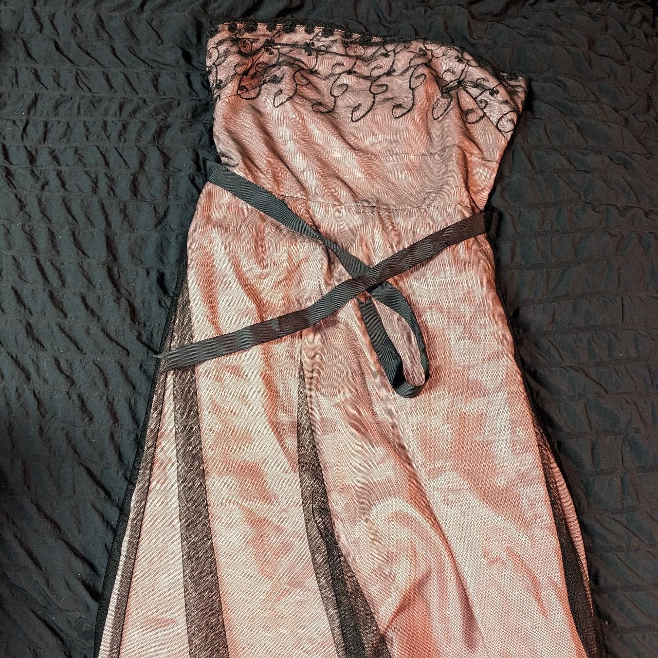 Goth Y2K pink prom dress With zip up back #y2k... - Depop