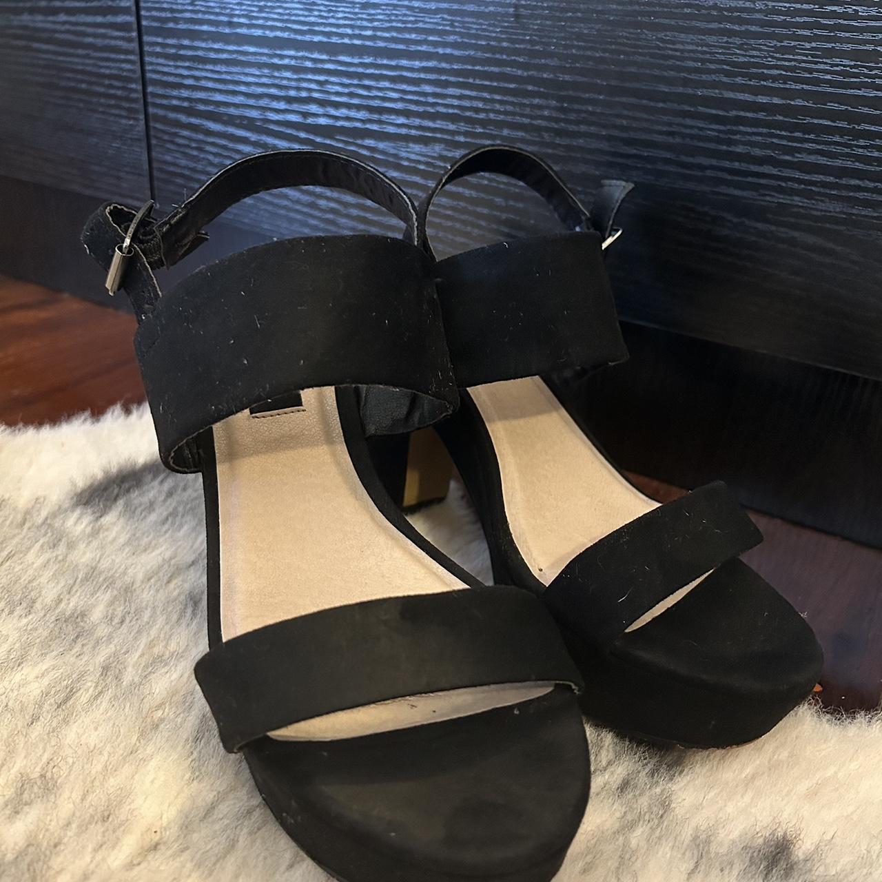 Ladies LONDON REBEL heels Suede like material RRP... - Depop