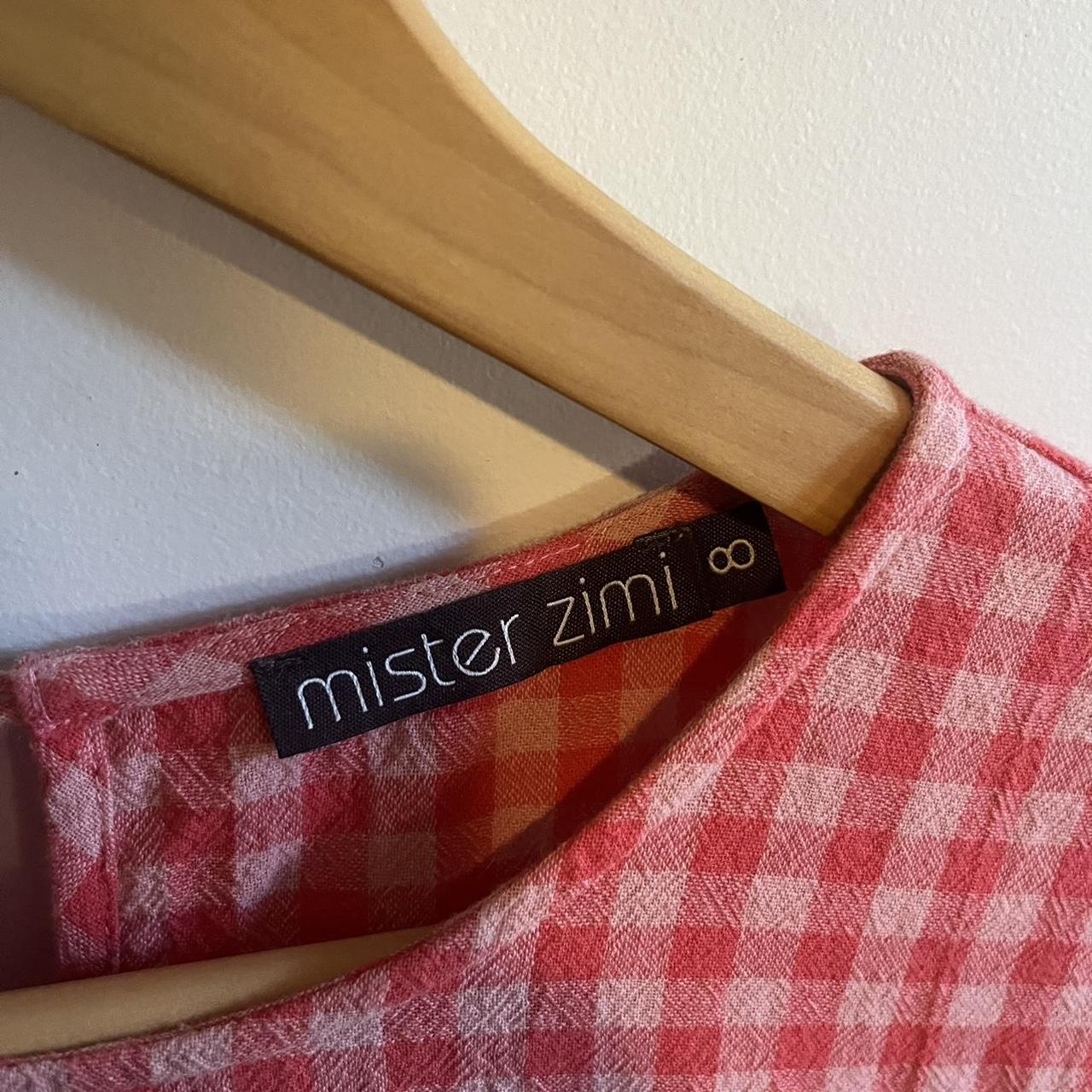 Mister Zimi pink gingham blouse Dress in same... - Depop