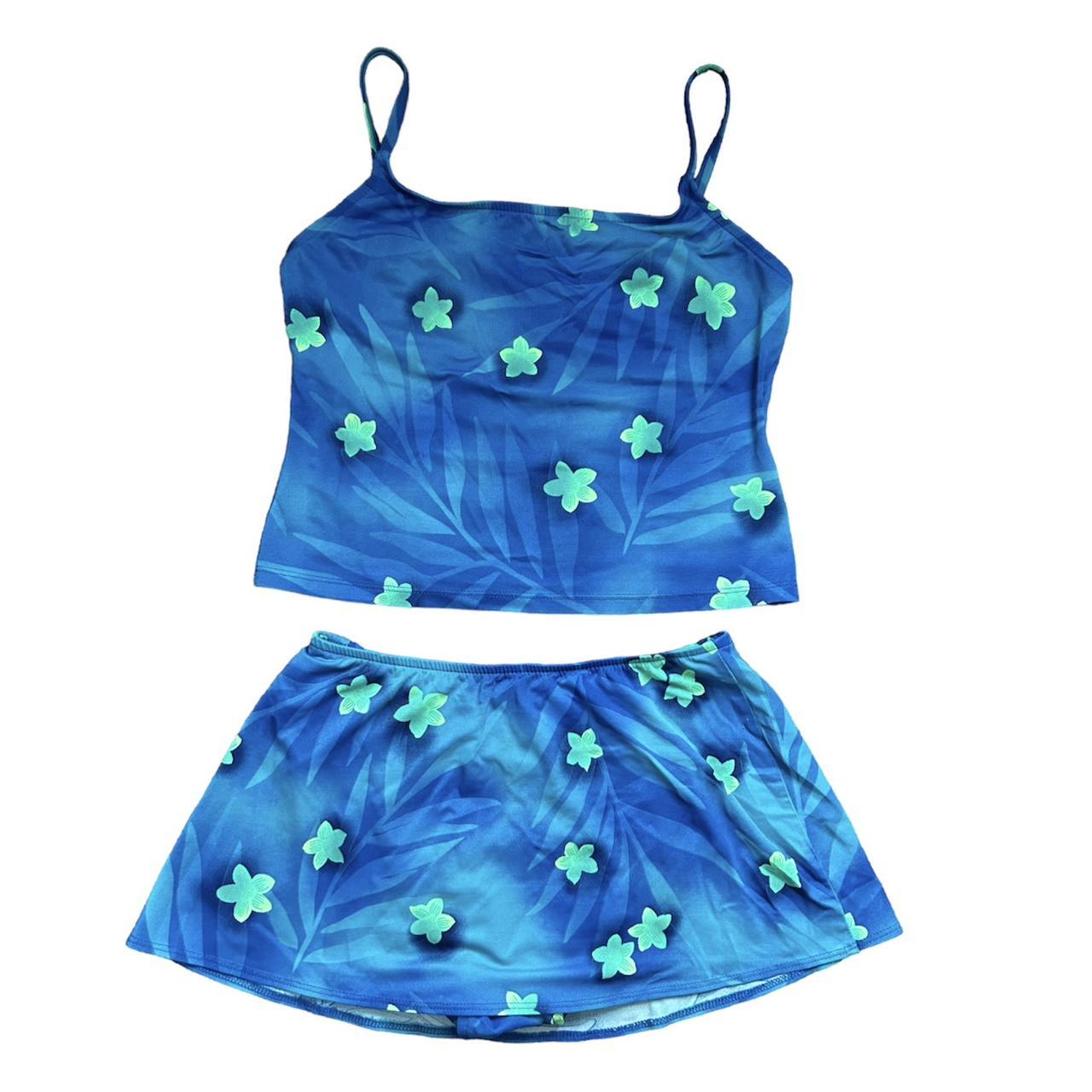 Vintage Y2K Swimsuit •Vintage Y2K Tropical Tankini... - Depop