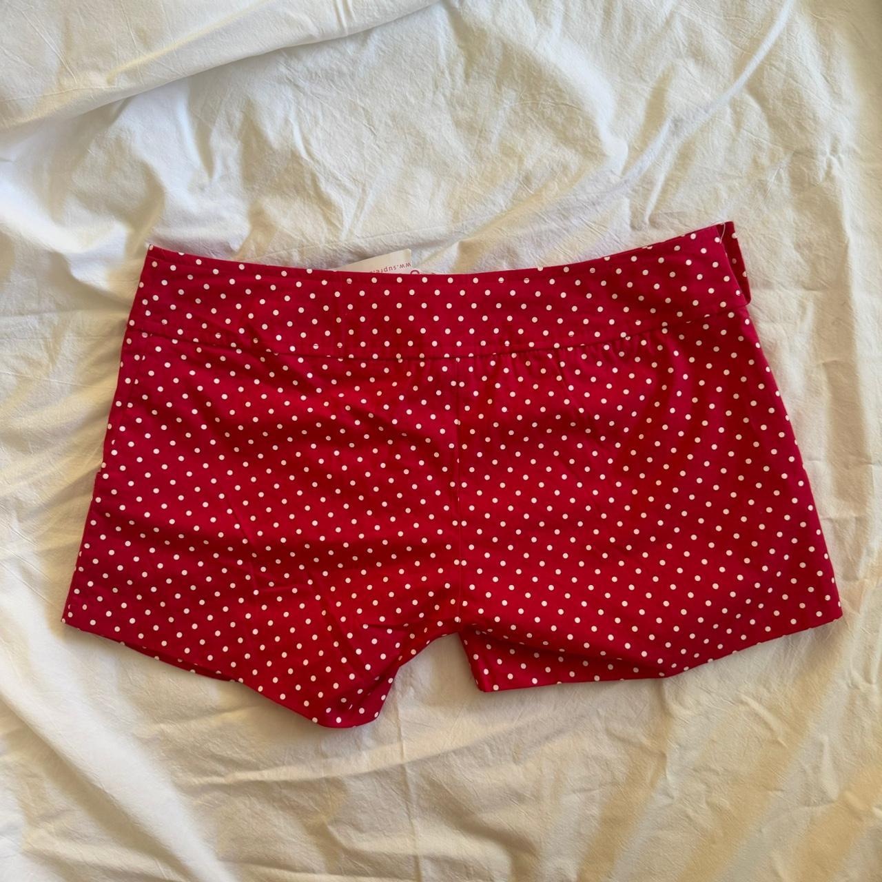 Supre 2000s deadstock red polka dot mini shorts 🌈... | Depop