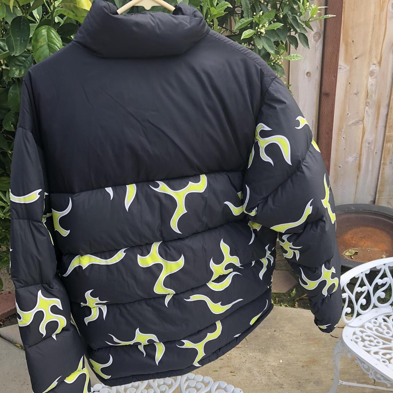 Golf Wang Black Flame Puffer Jacket. Size XL. - Depop
