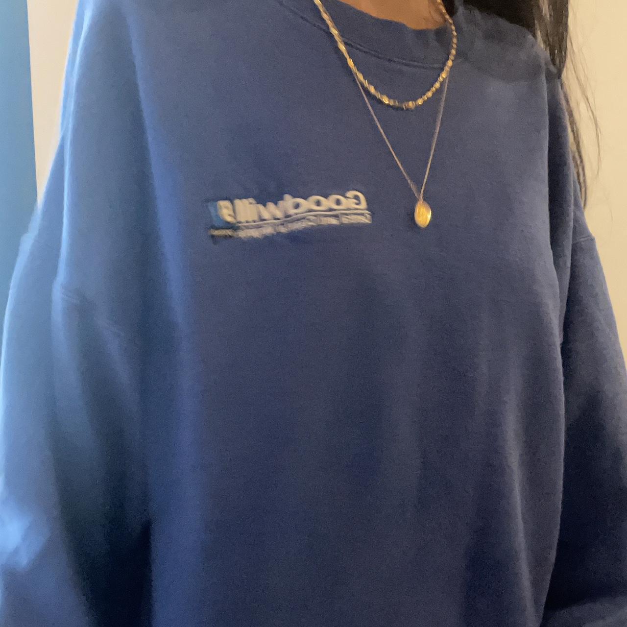 Goodwill Crewneck Sweatshirt small hole on the back... - Depop