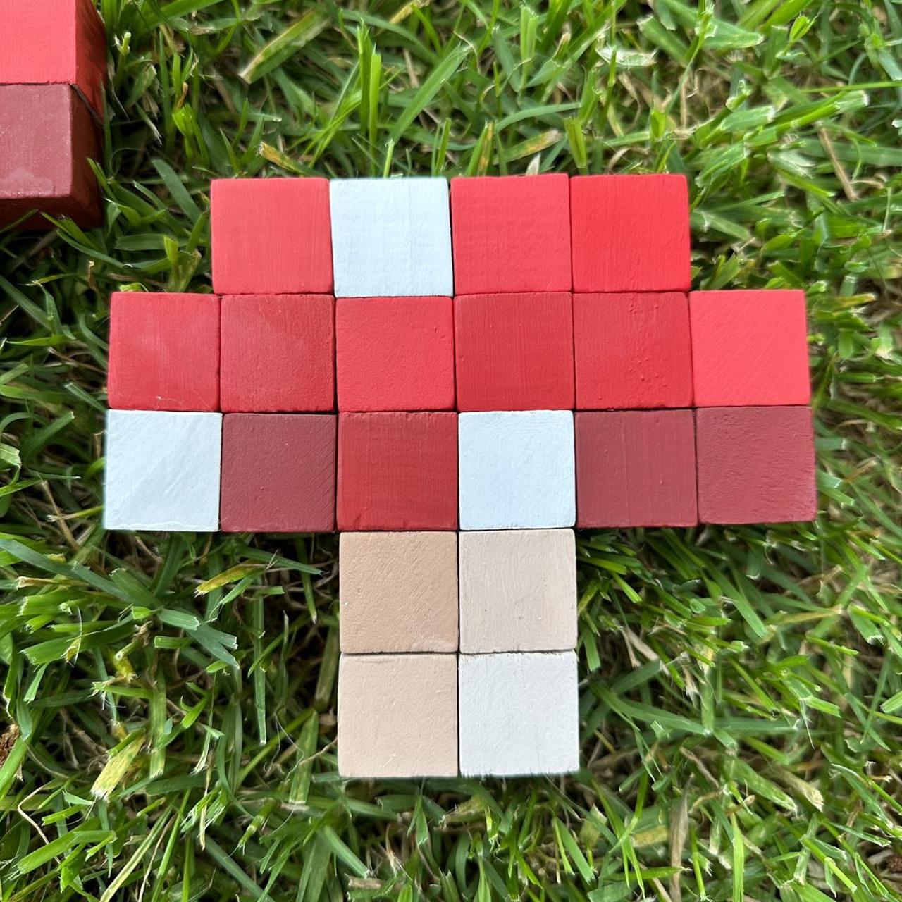 Minecraft Mushroom Wooden Block Figures This... - Depop