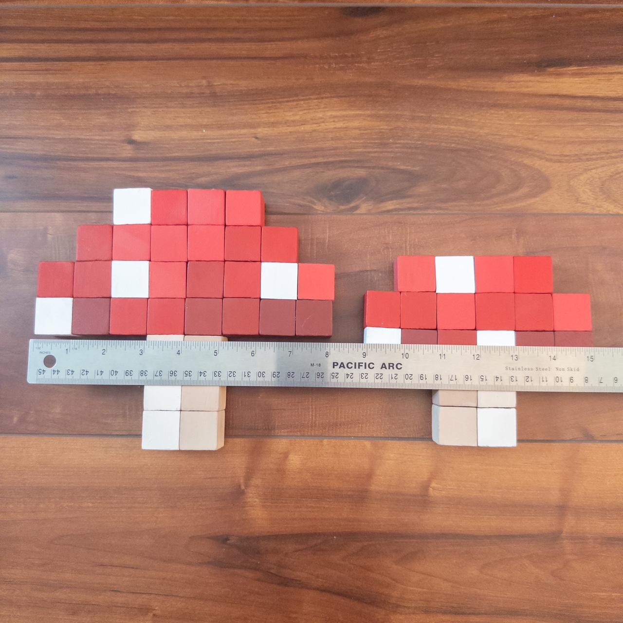 Minecraft Mushroom Wooden Block Figures This... - Depop
