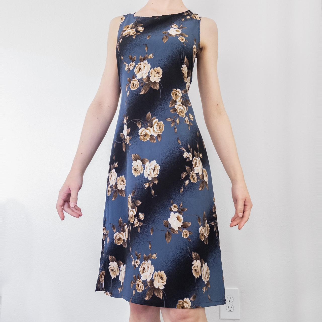 Vintage “Rolling Over” Striped Floral Dress The tag... - Depop