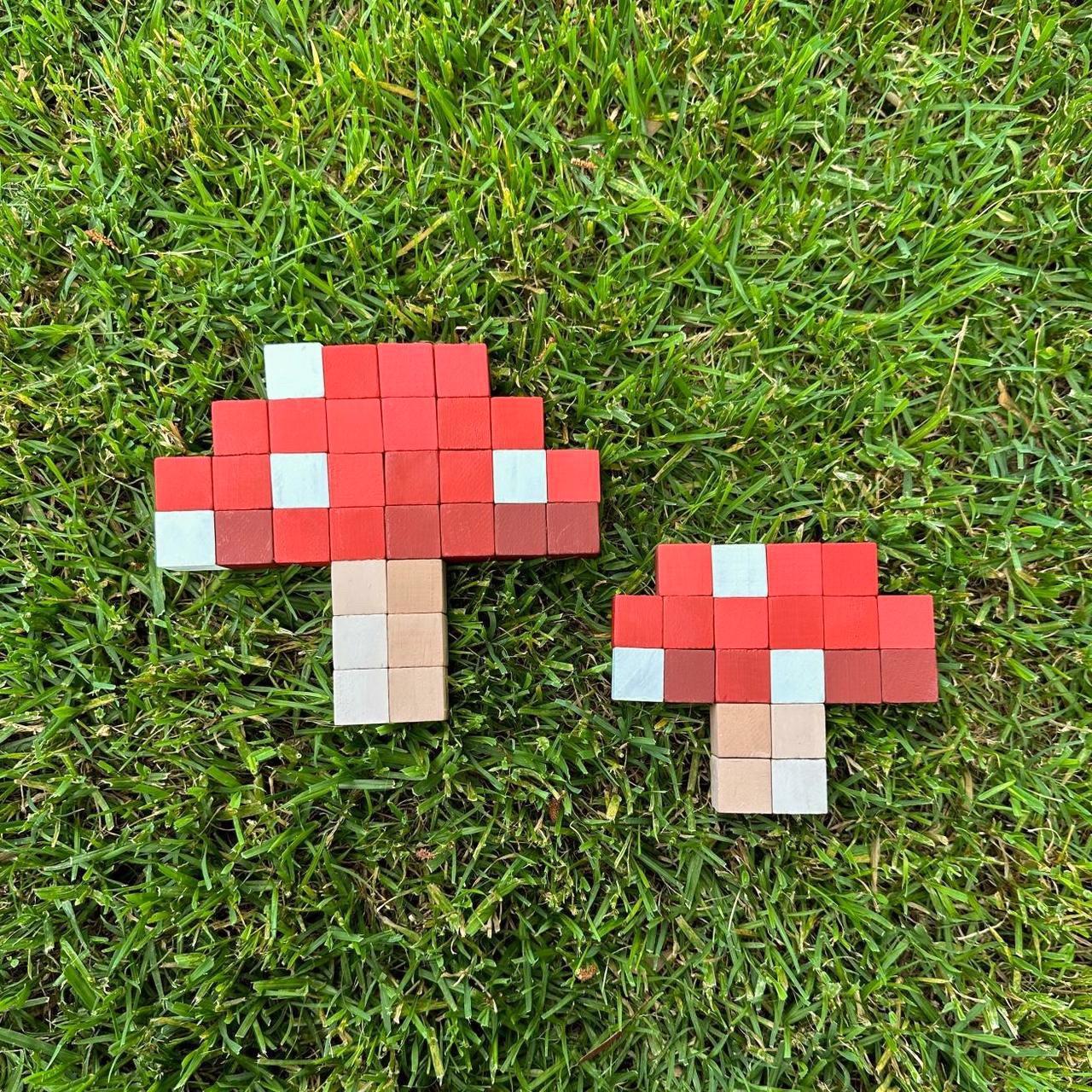 Minecraft Mushroom Wooden Block Figures This... - Depop