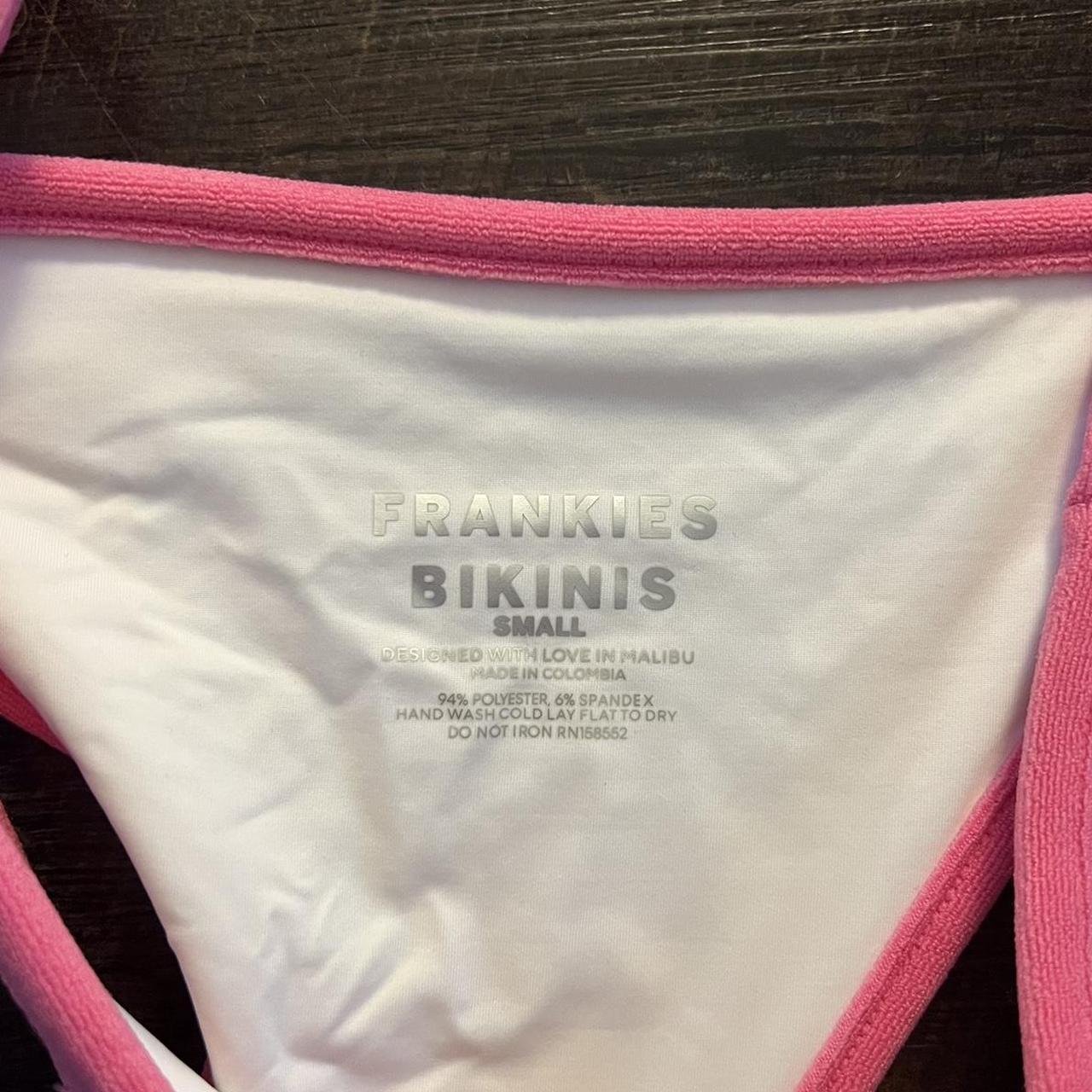 Women's White and Pink Bikini-and-tankini-bottoms | Depop