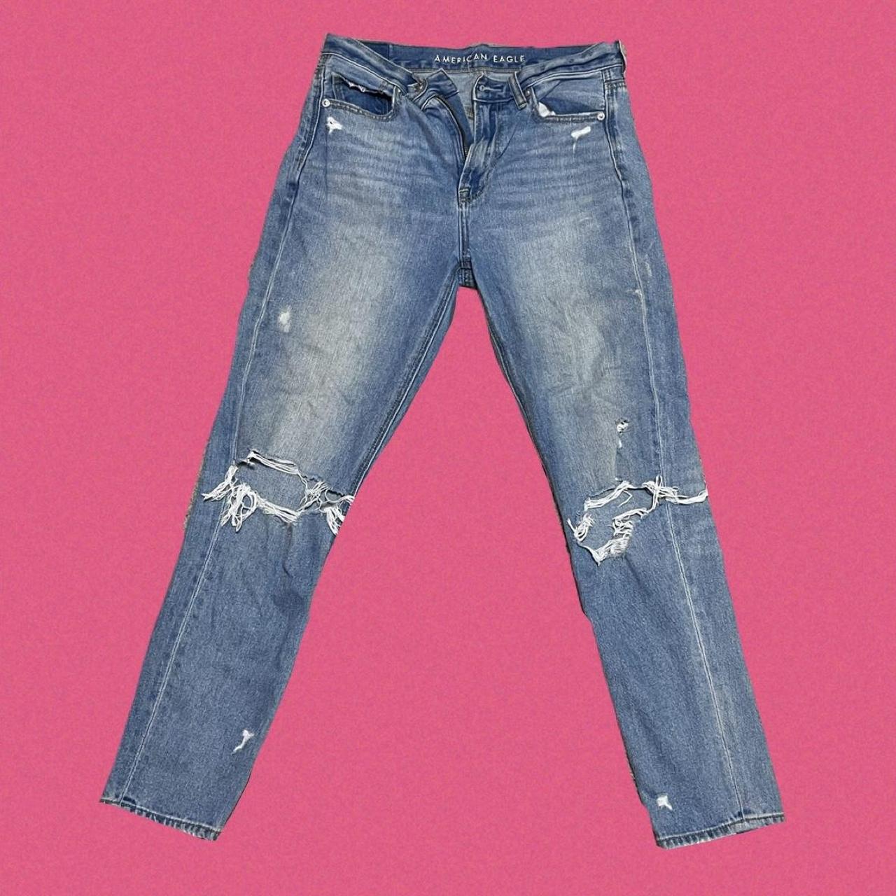 American Eagle Mom Jean Out Seam 36” Inseam Depop