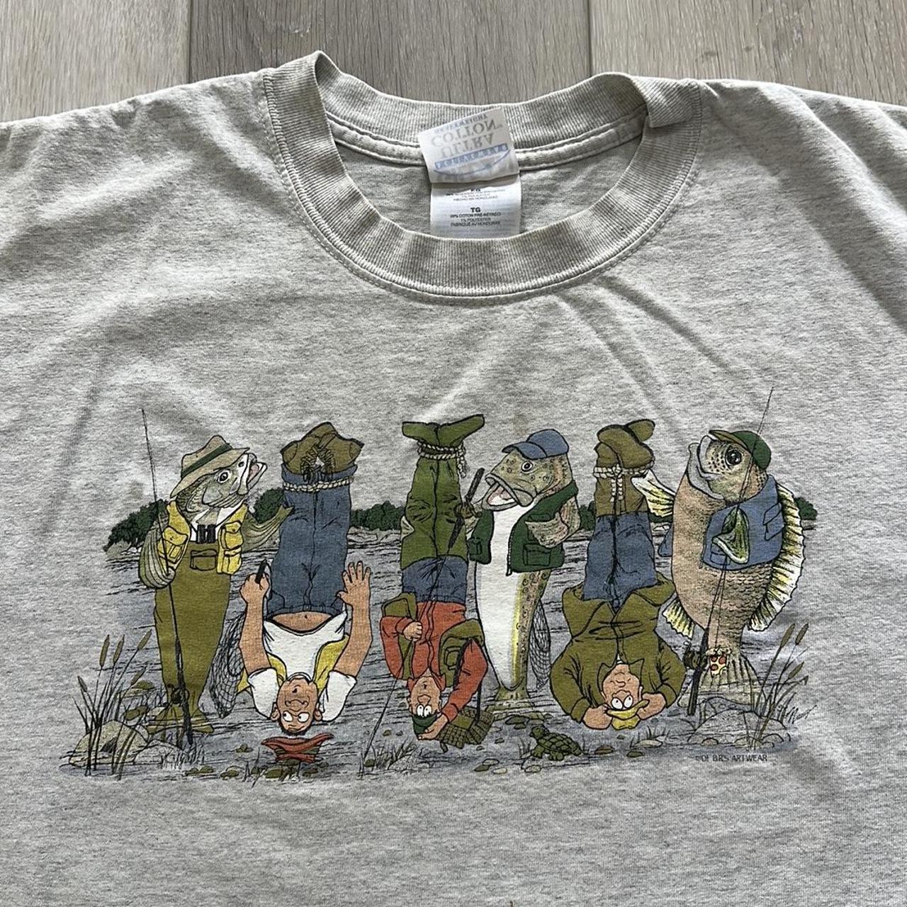 Vintage y2k fish fishing outdoors nature wildlife... - Depop