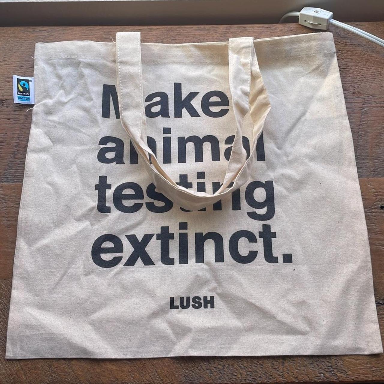 Lush limited edition tote bag. Made of cotton. Says... - Depop
