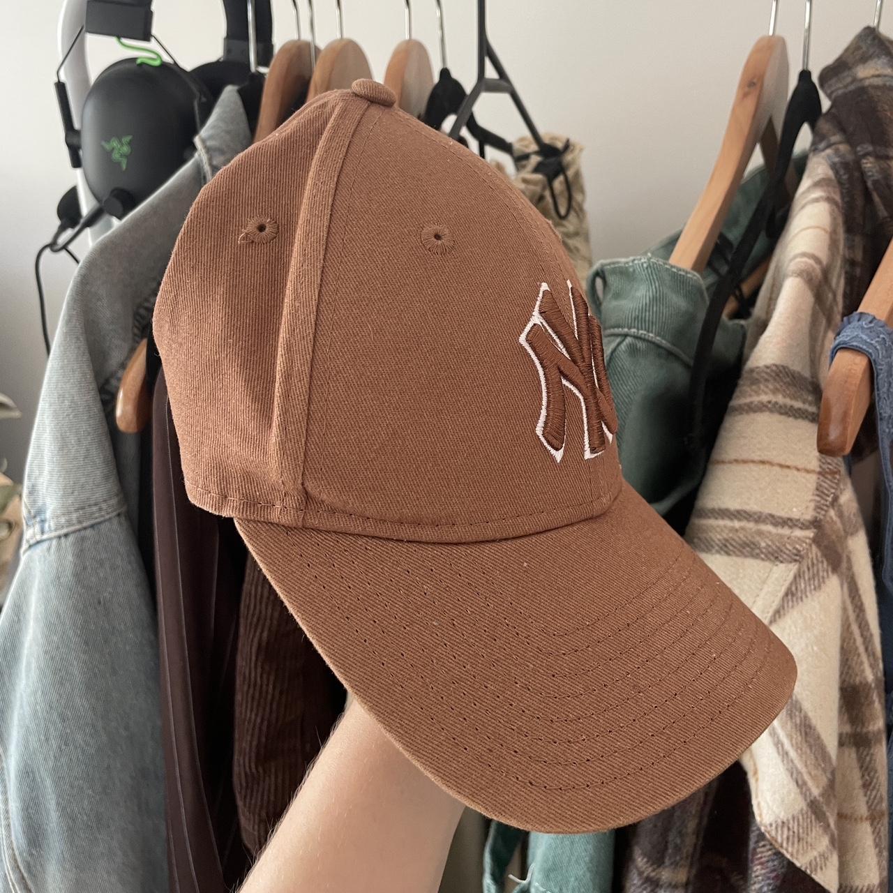 Brown New Era NY Yankees Women’s Cap, never worn.... - Depop