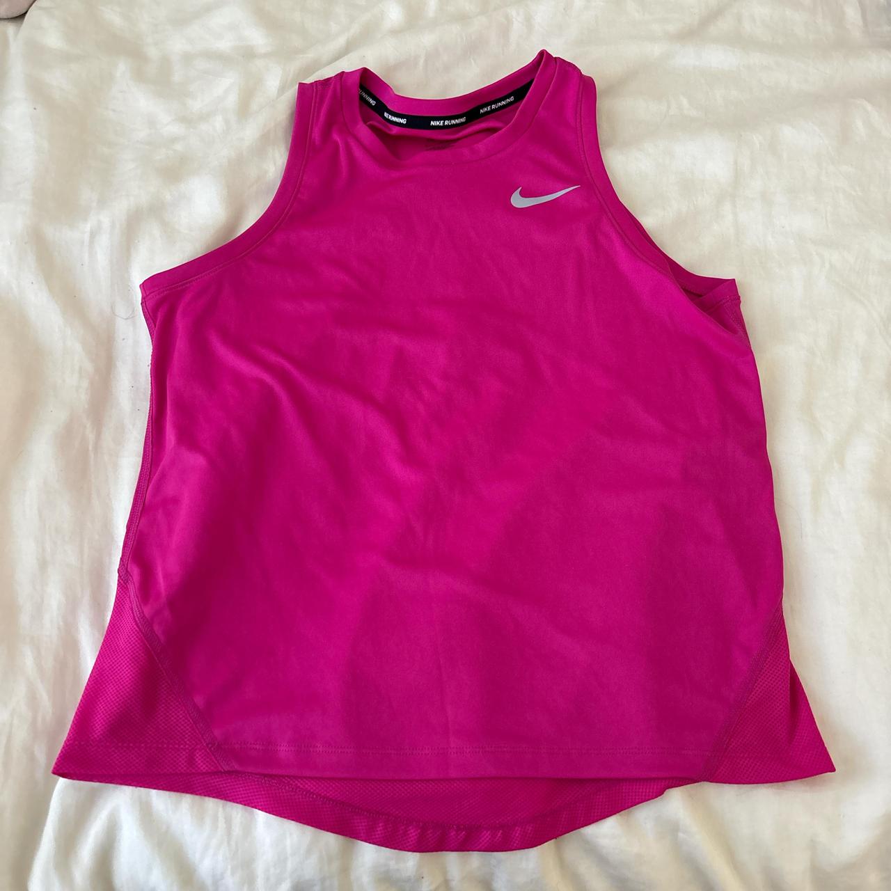 hot pink nike running tank top #running #nike... - Depop