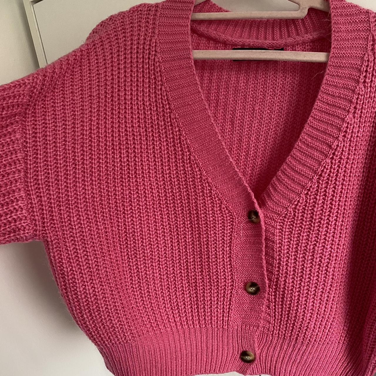 Pink Motel Rocks Knit Cardigan Size XS In great... - Depop