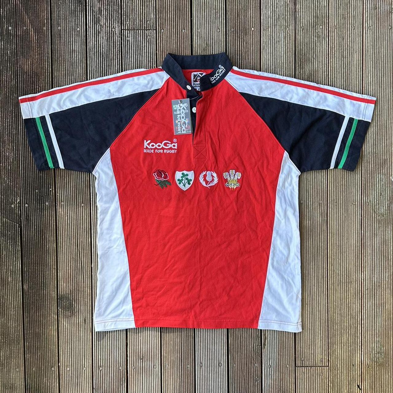 Vintage brand new with tags Kooga Rugby Polo... - Depop