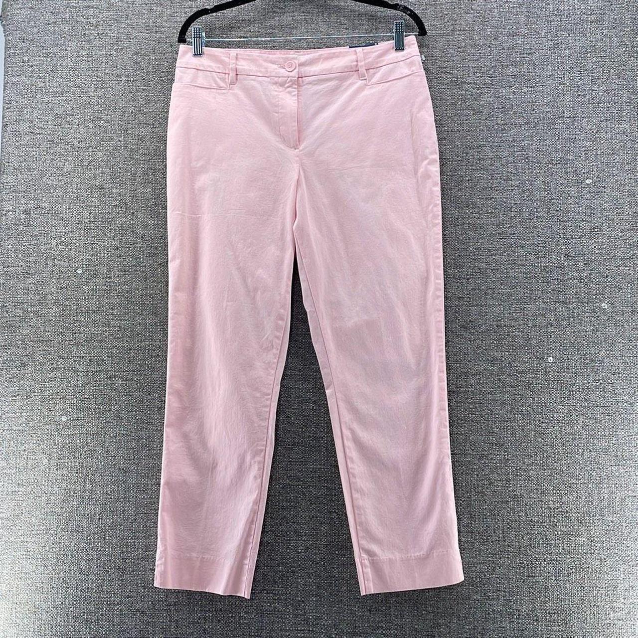 Talbots Pants Woman 8 Pink Trousers Pocket Stretch... - Depop
