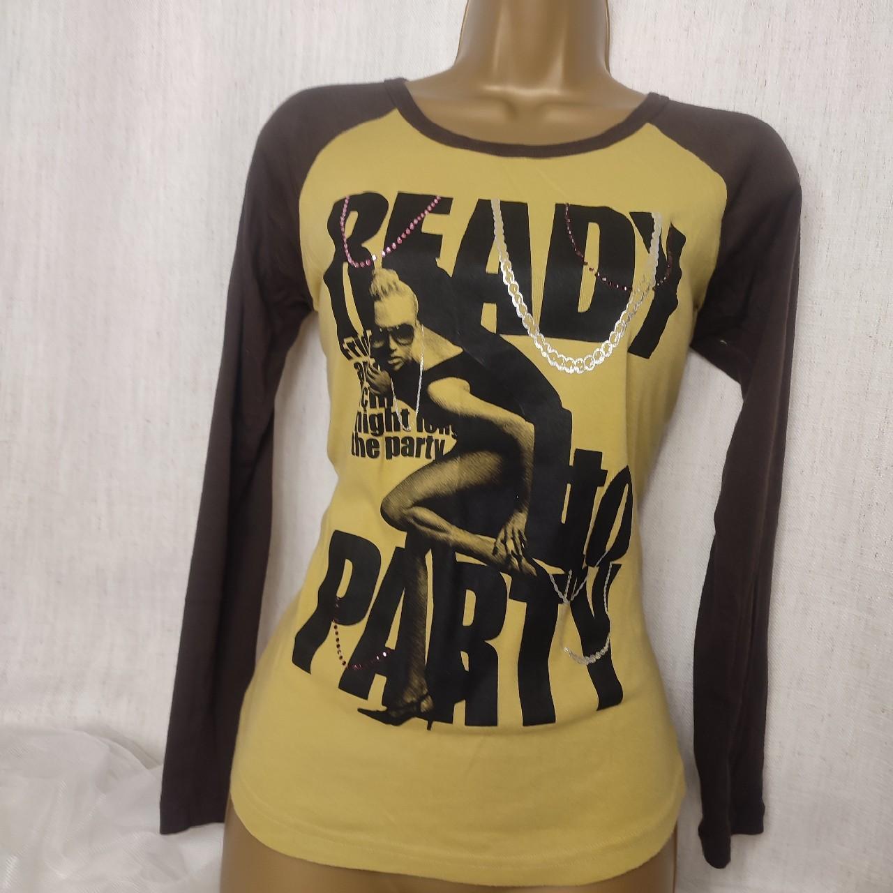 Vintage Japanese graphic print long sleeve top. Size... - Depop