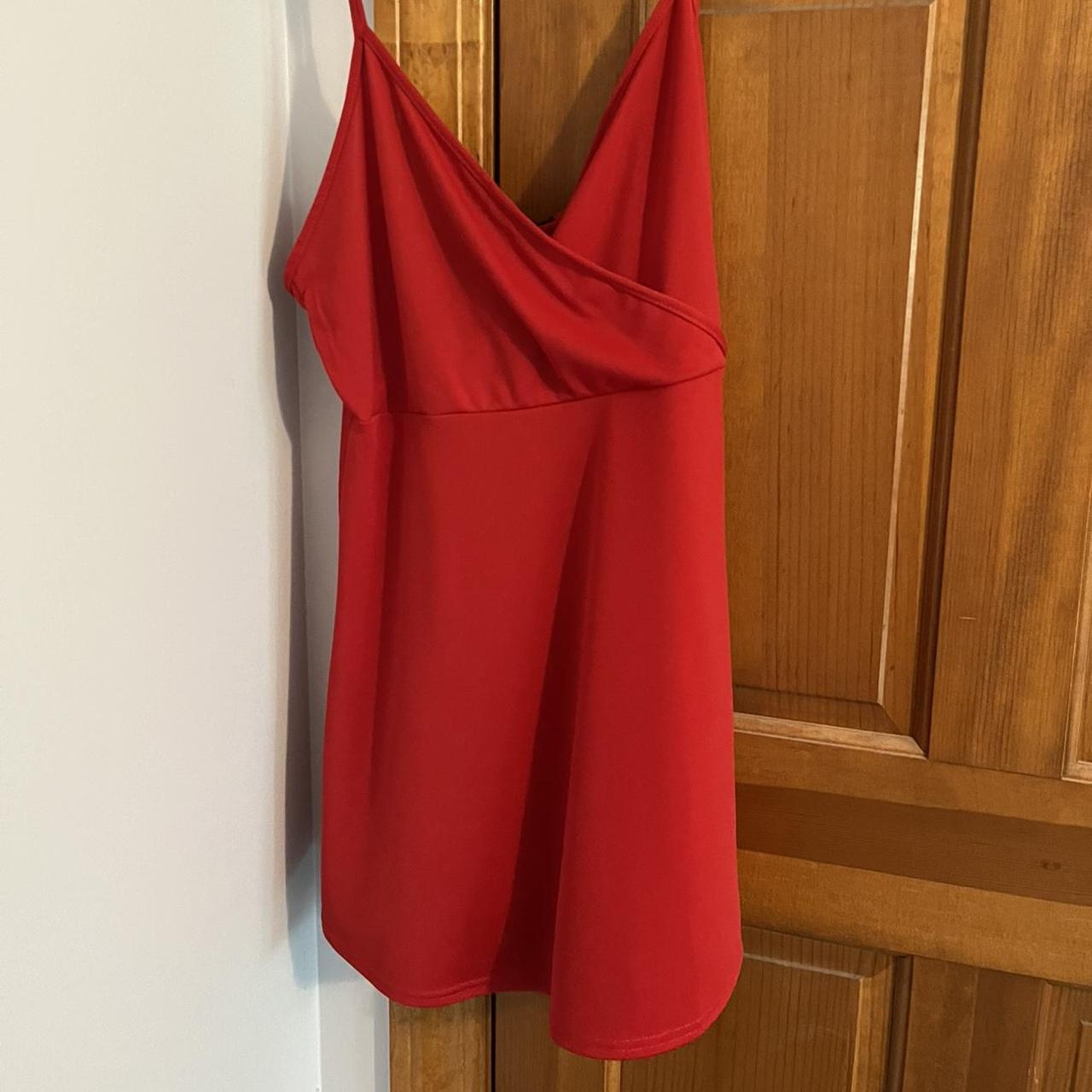 Boohoo Women's Red Dress | Depop