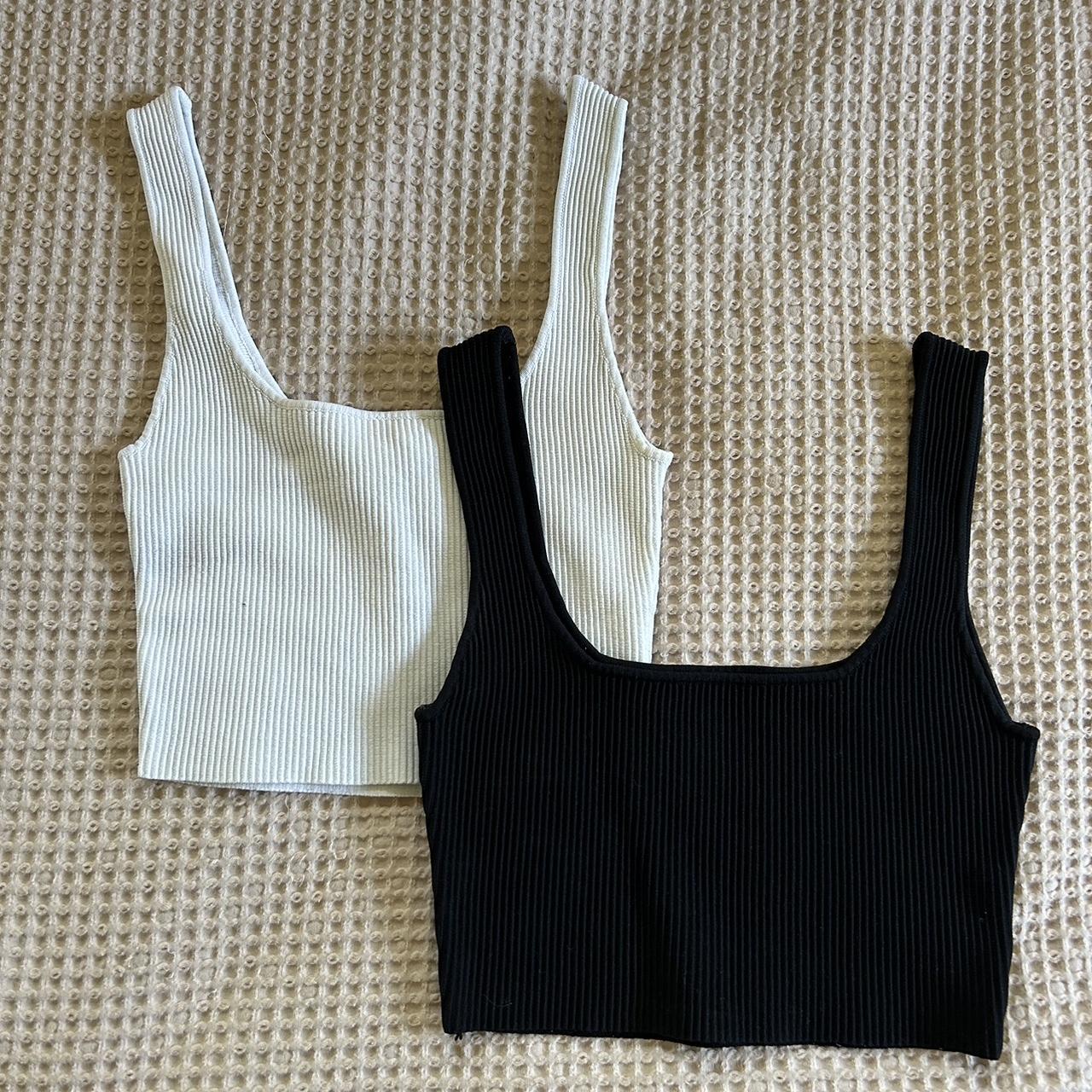 Glassons Black & White Tank Top Set - Size small - Depop