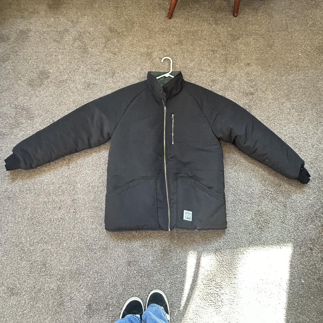 Black Jiberish puffer jacket, brand new... - Depop