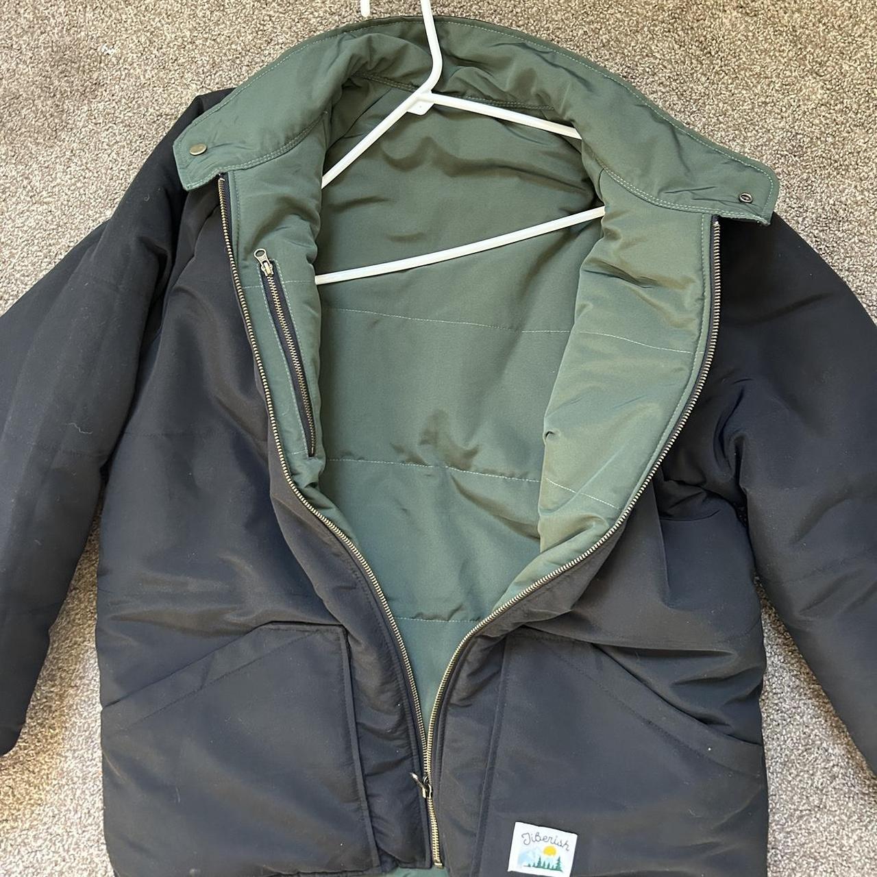 Black Jiberish puffer jacket, brand new... - Depop