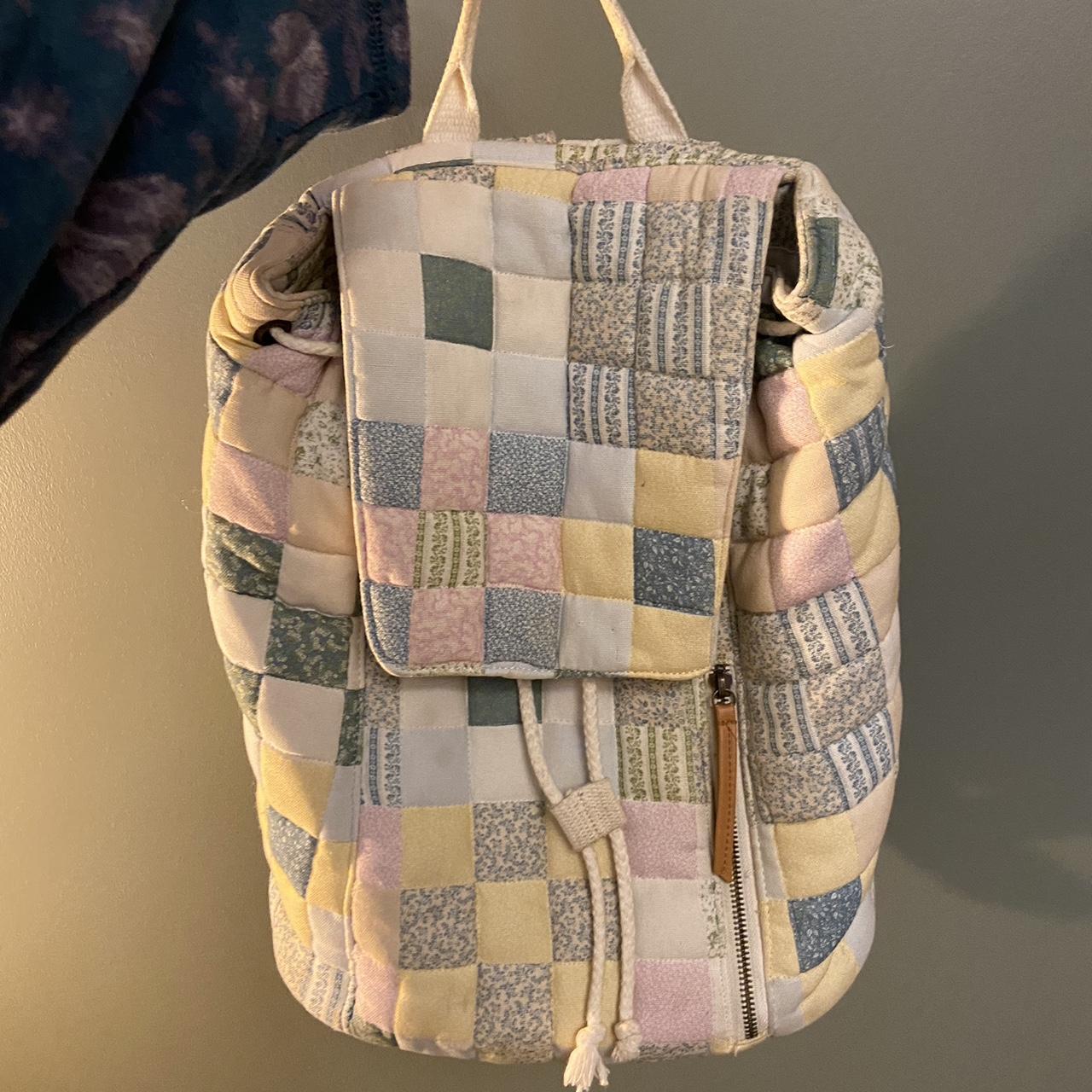 Quilt Target backpack #granola #vintage #aesthetic... - Depop