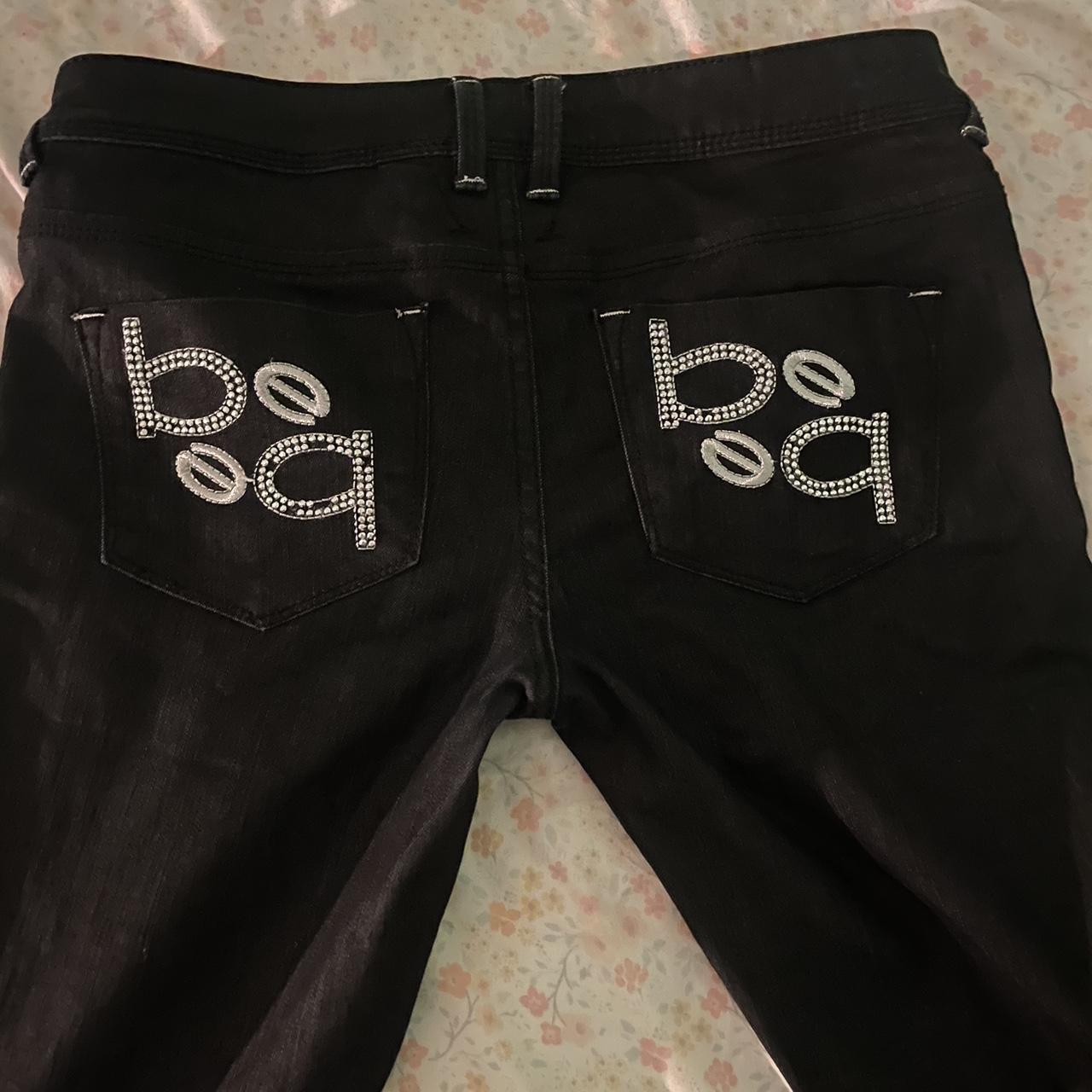 Bebe bling black jeans . On the pack pockets there... - Depop