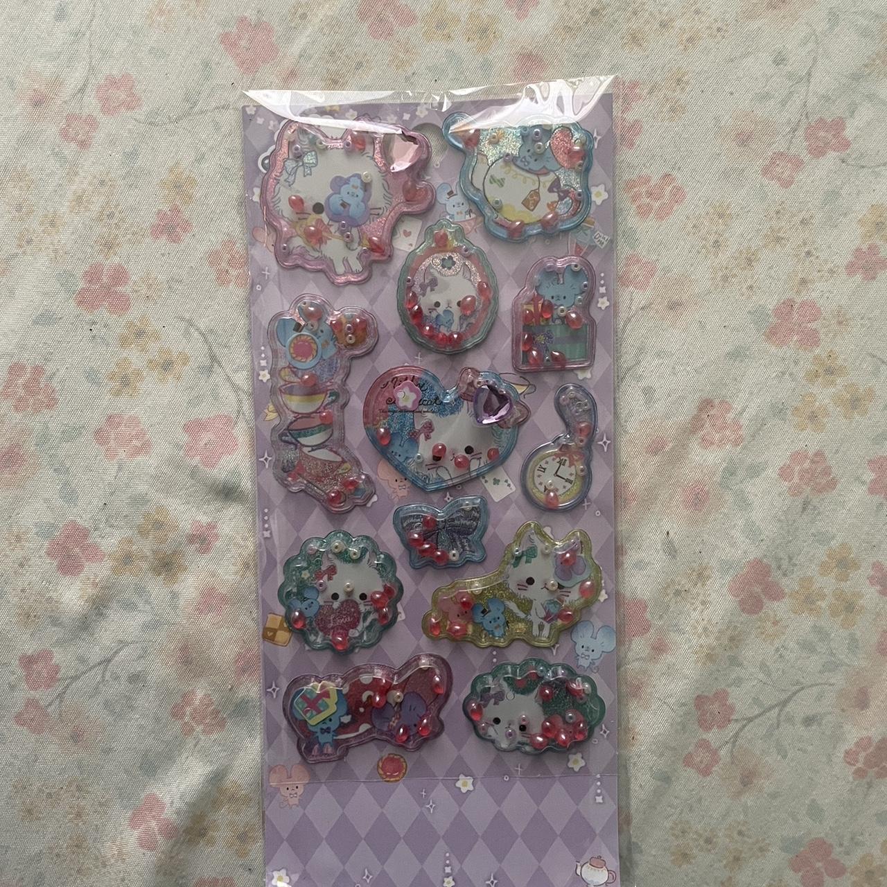Japanese puffy stickers. These stickers are filled... - Depop