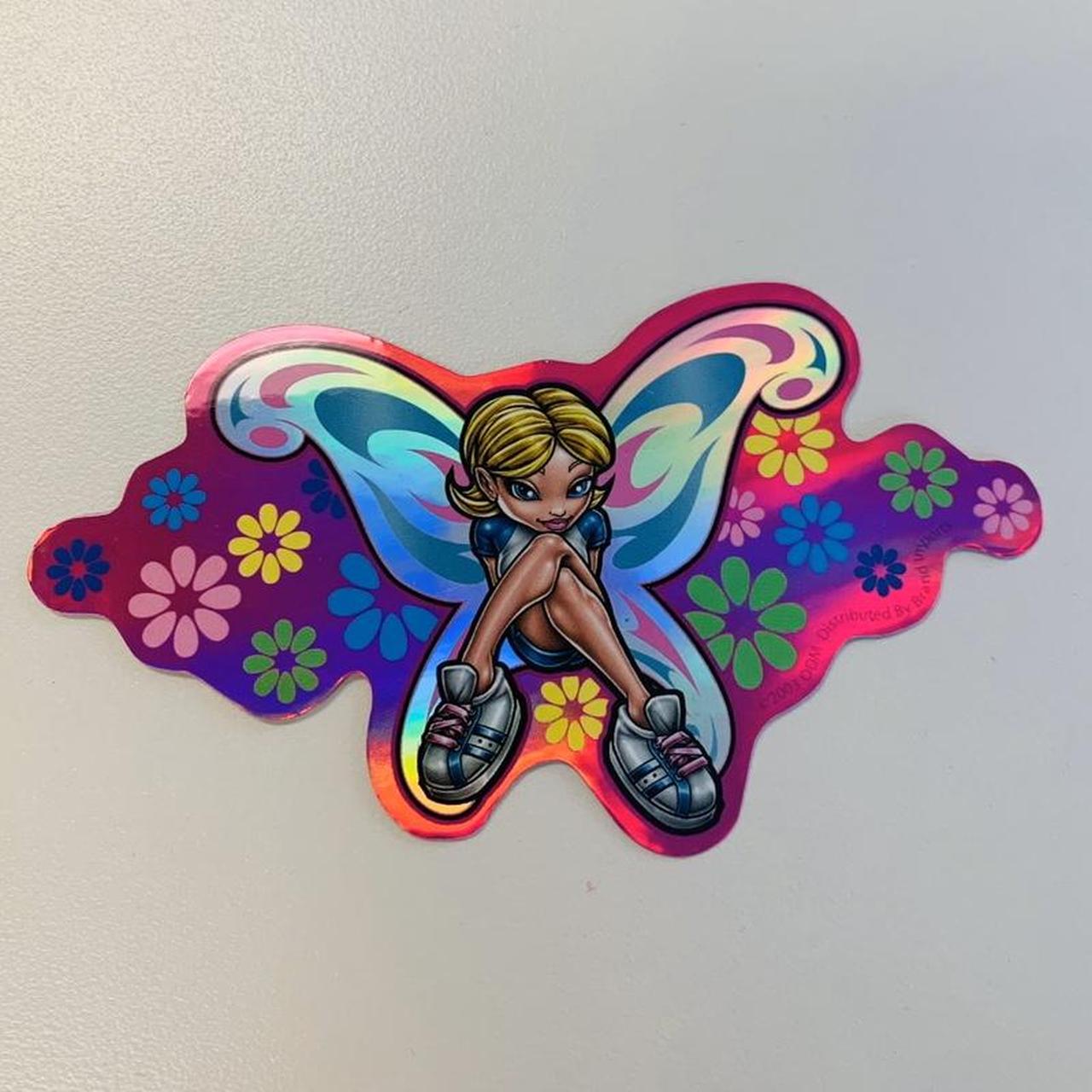 Y2k Groovy fairy vending machine sticker Rainbow... - Depop