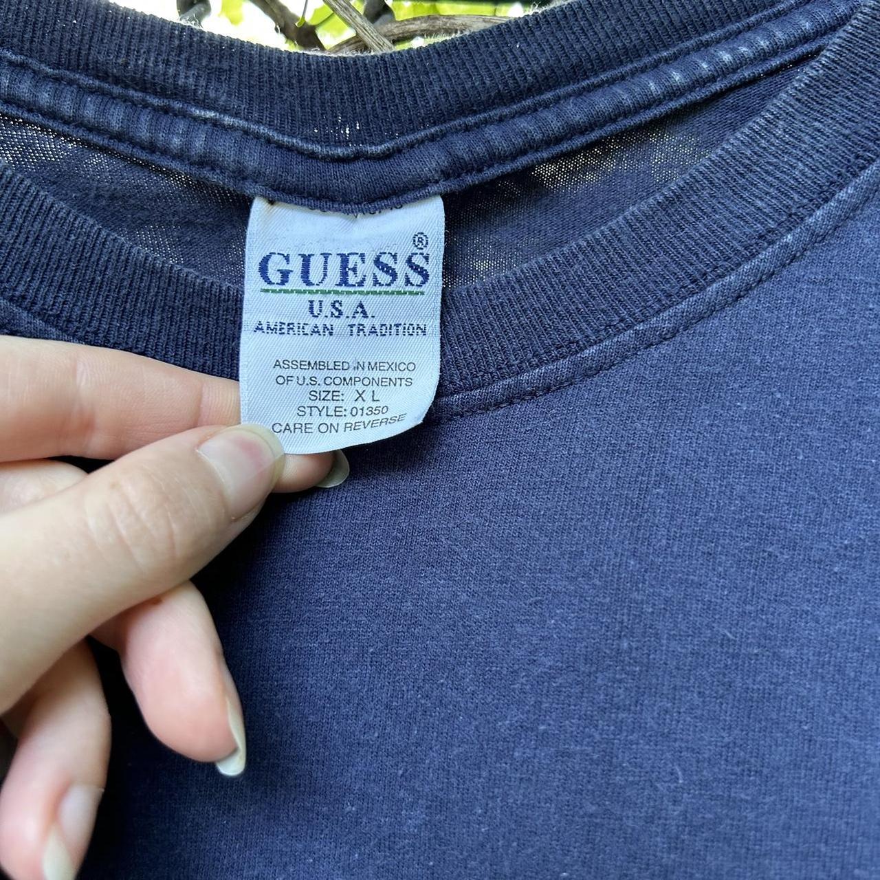 Vintage guess T-shirt Big guess logo Made in the... - Depop