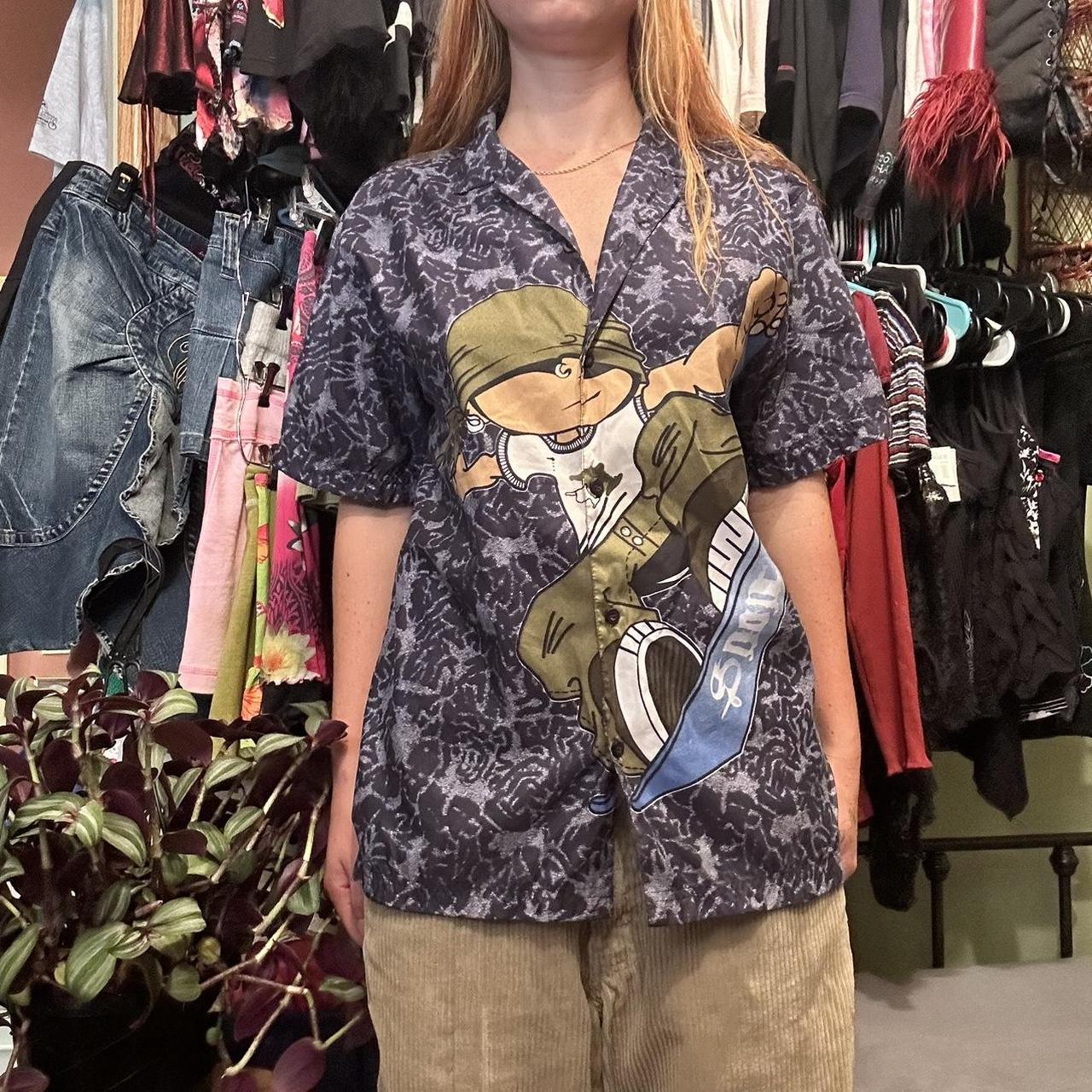 Vintage 90’s Skater button down Huge skater dude... - Depop