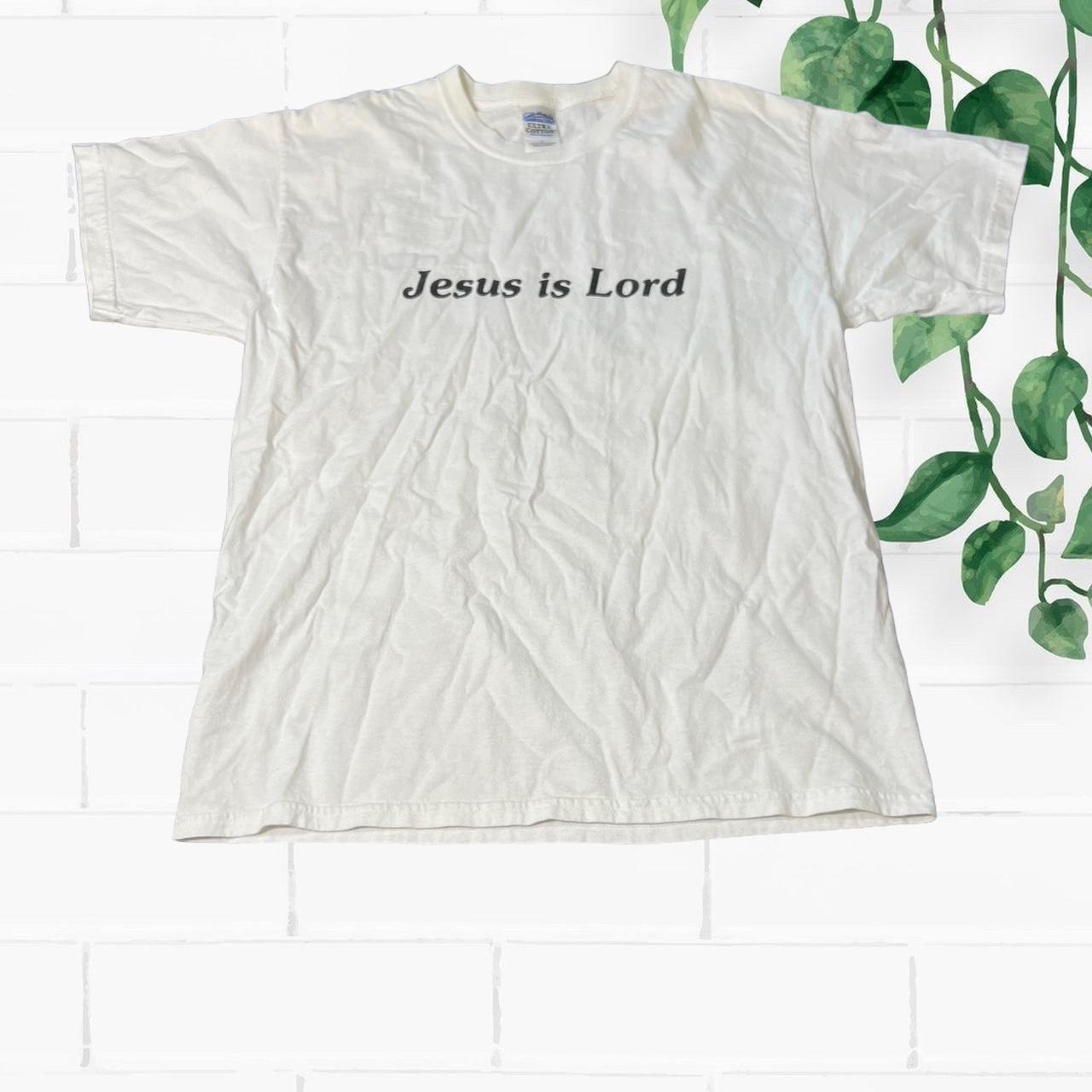 Essential vintage Y2K Jesus is Lord shirt Size... - Depop