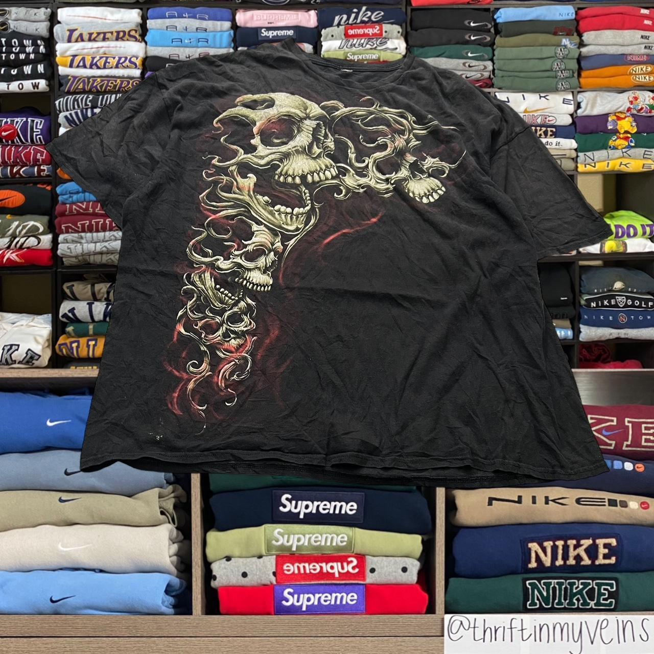 Essential vintage y2k skull skeleton afflictions... - Depop
