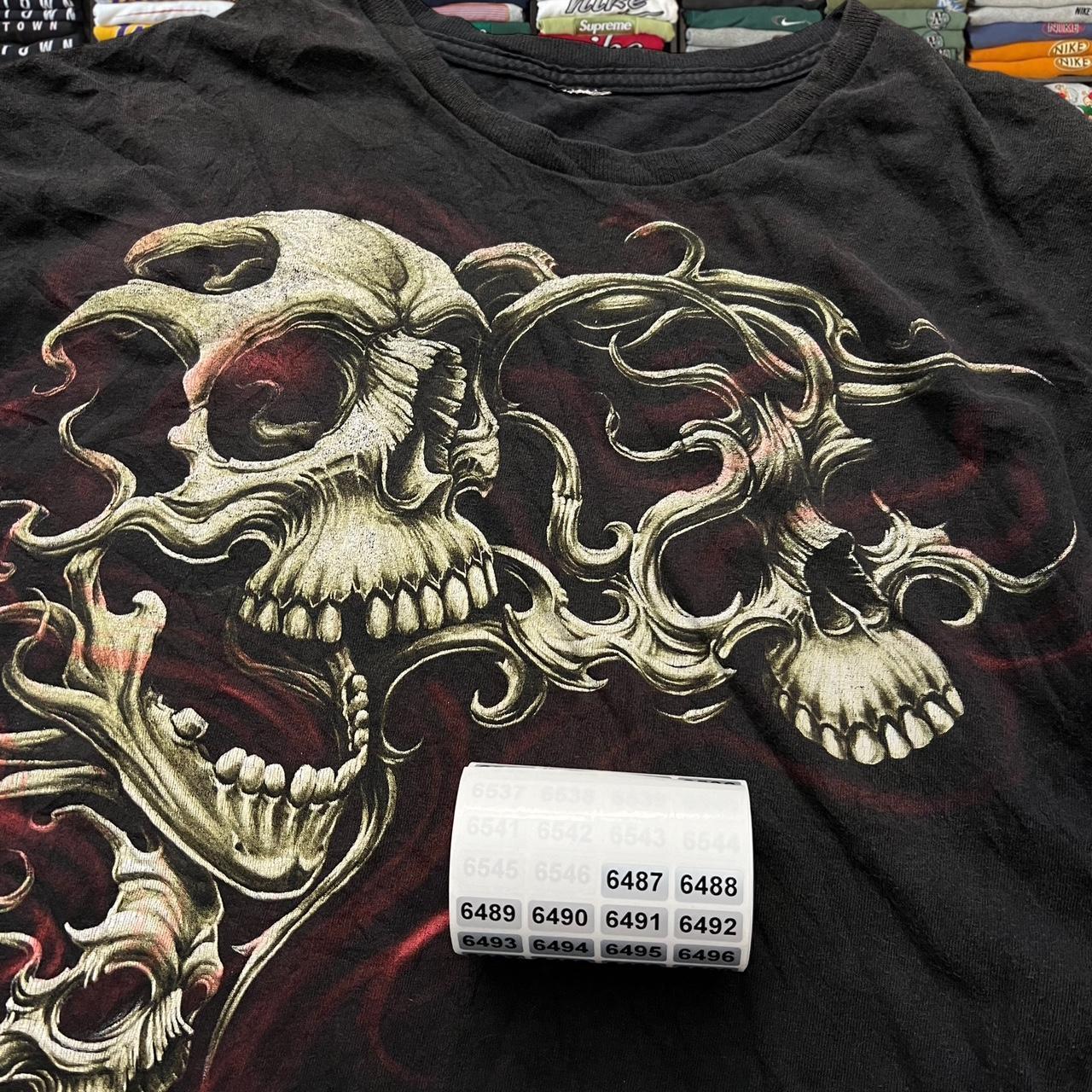 Essential vintage y2k skull skeleton afflictions... - Depop