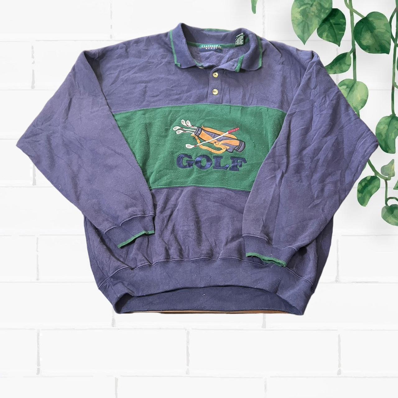 Essential vintage 90’s Golf colorblock crewneck... - Depop