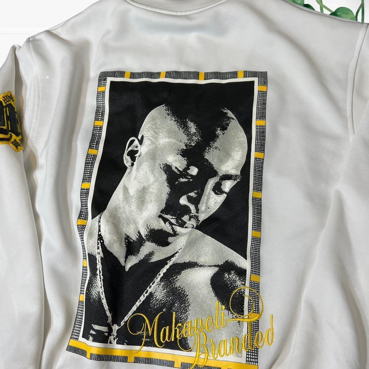 Essential vintage Y2K Tupac 2PAC full zip sweater... - Depop