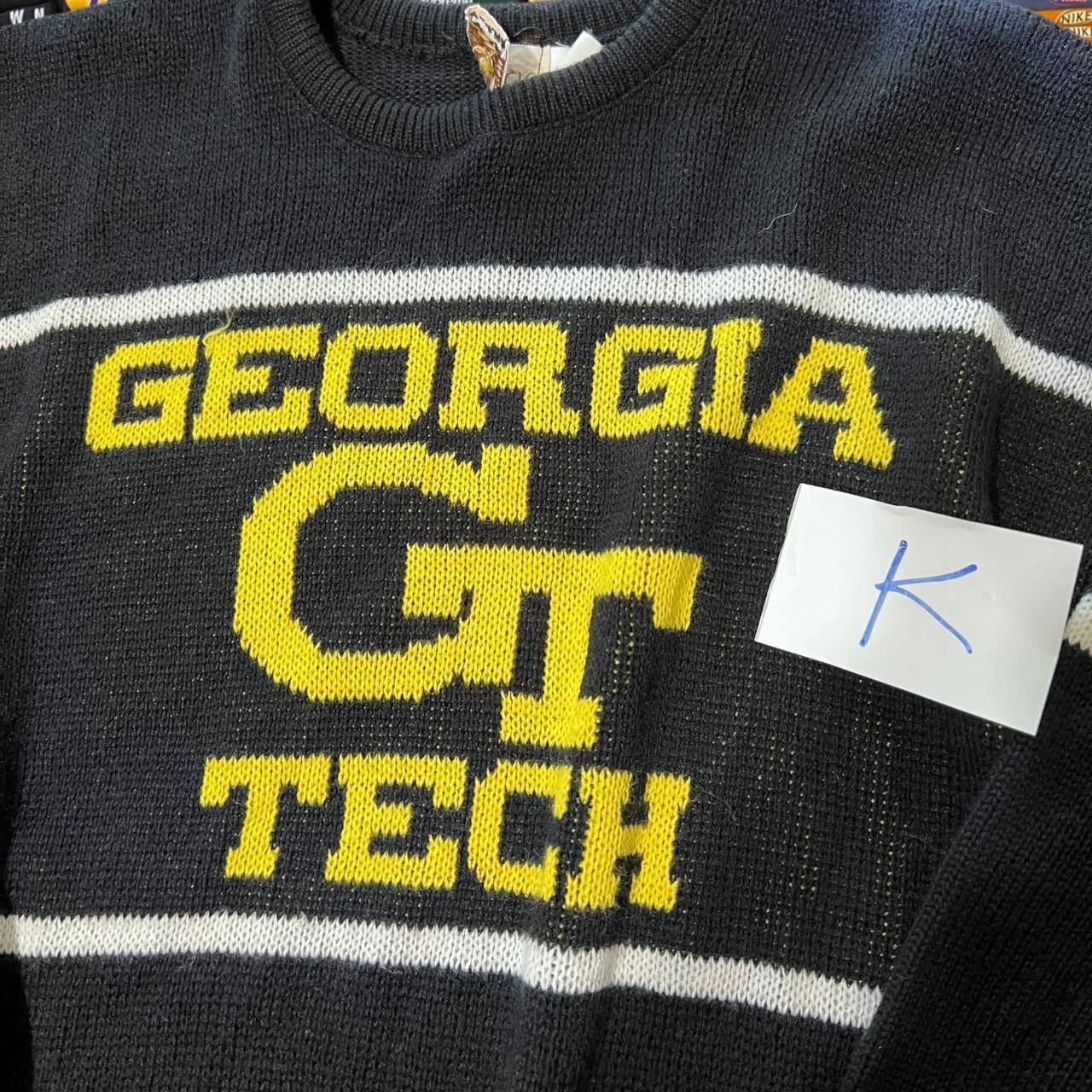 Essential vintage 1984’s Georgia tech sweater Size... - Depop