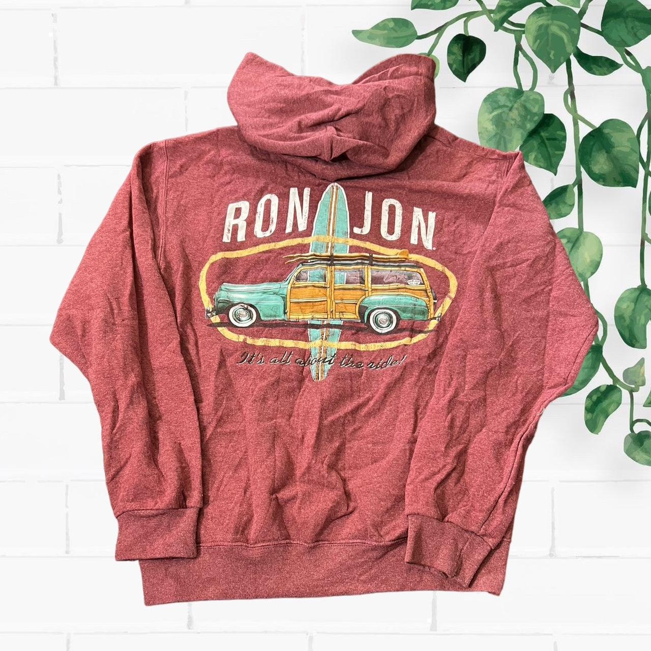 Essential vintage 2002’s Ron jon surf shop hoodie... - Depop