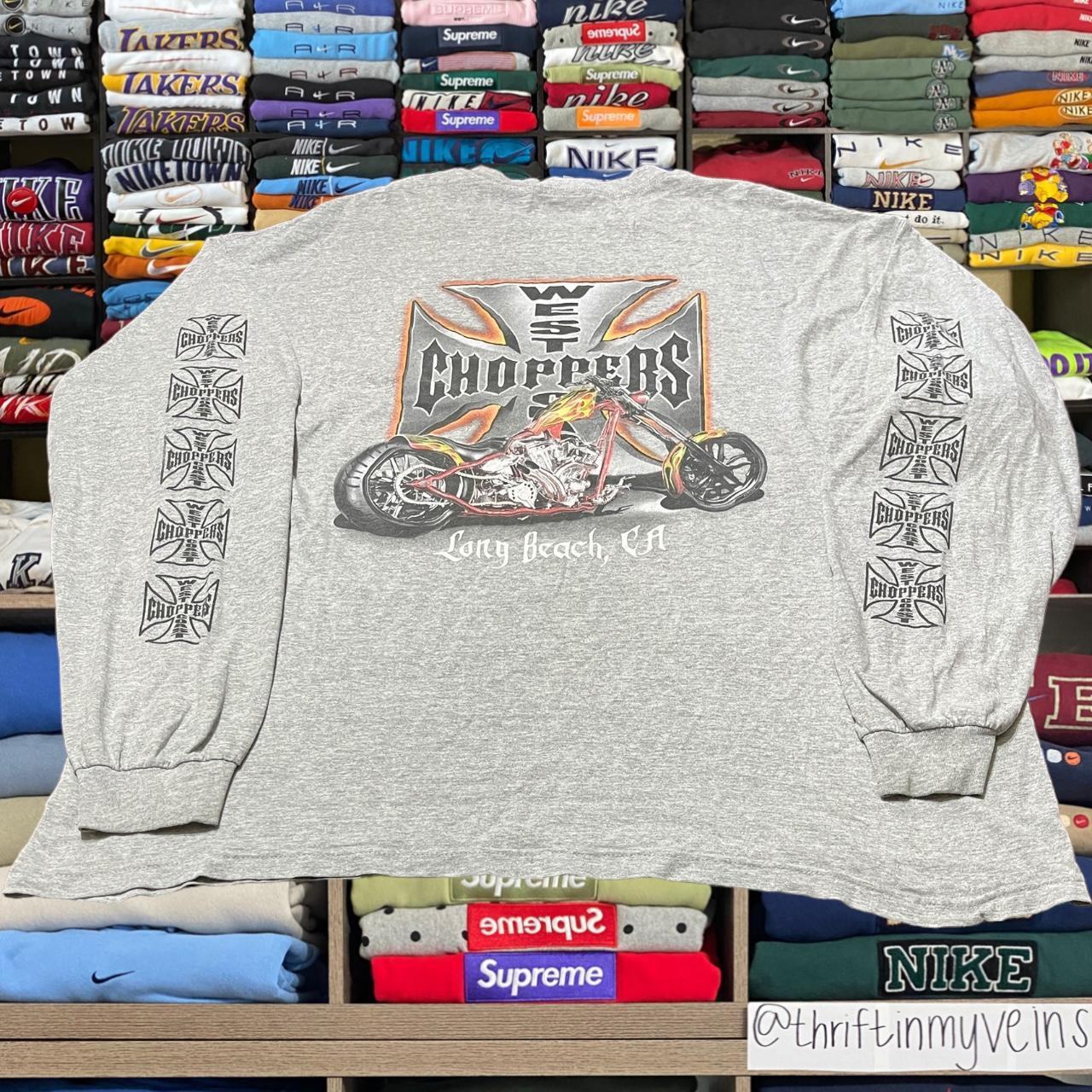 Essential vintage 90s west coast choppers biker... - Depop