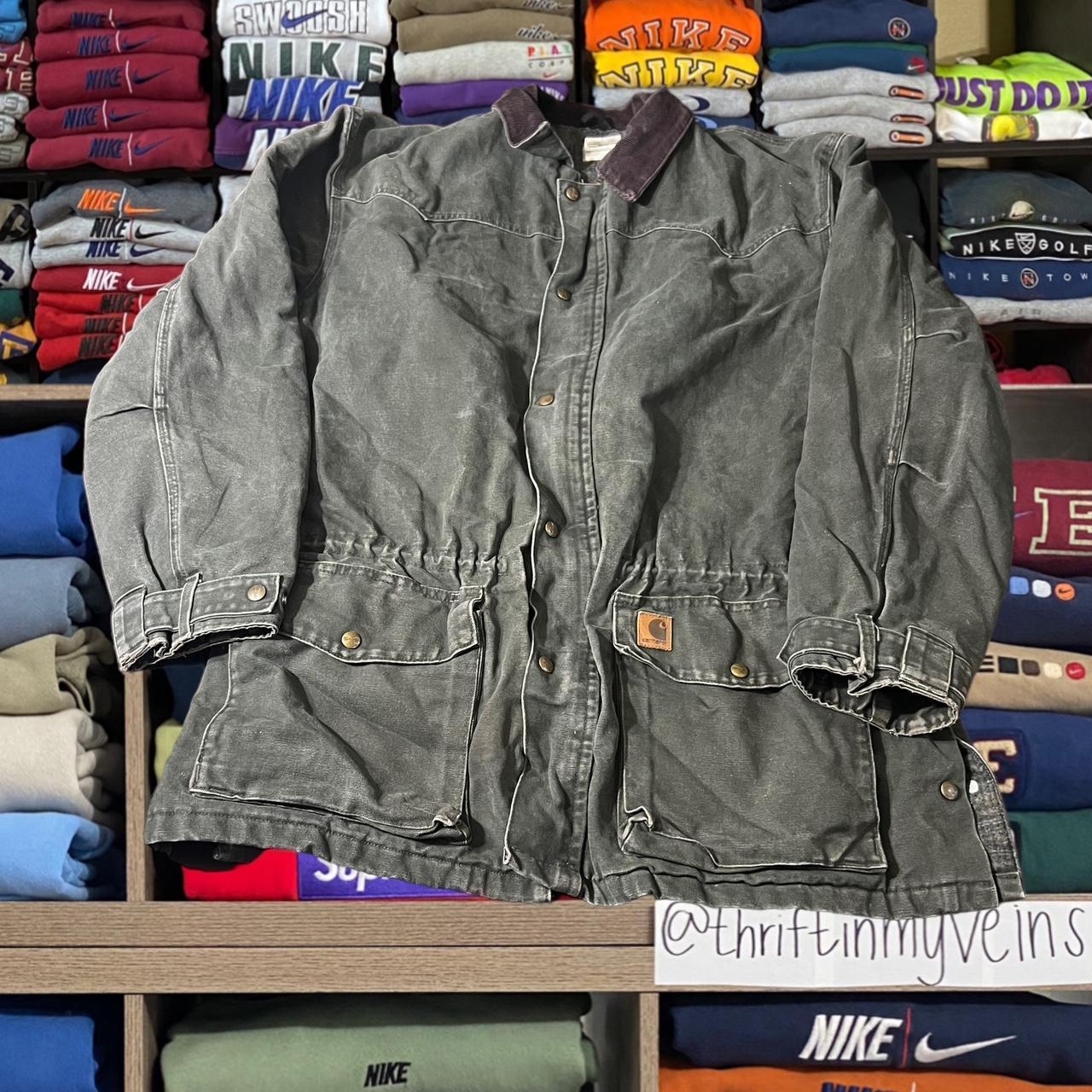 Essential vintage 90s carhartt dad style jacket... | Depop